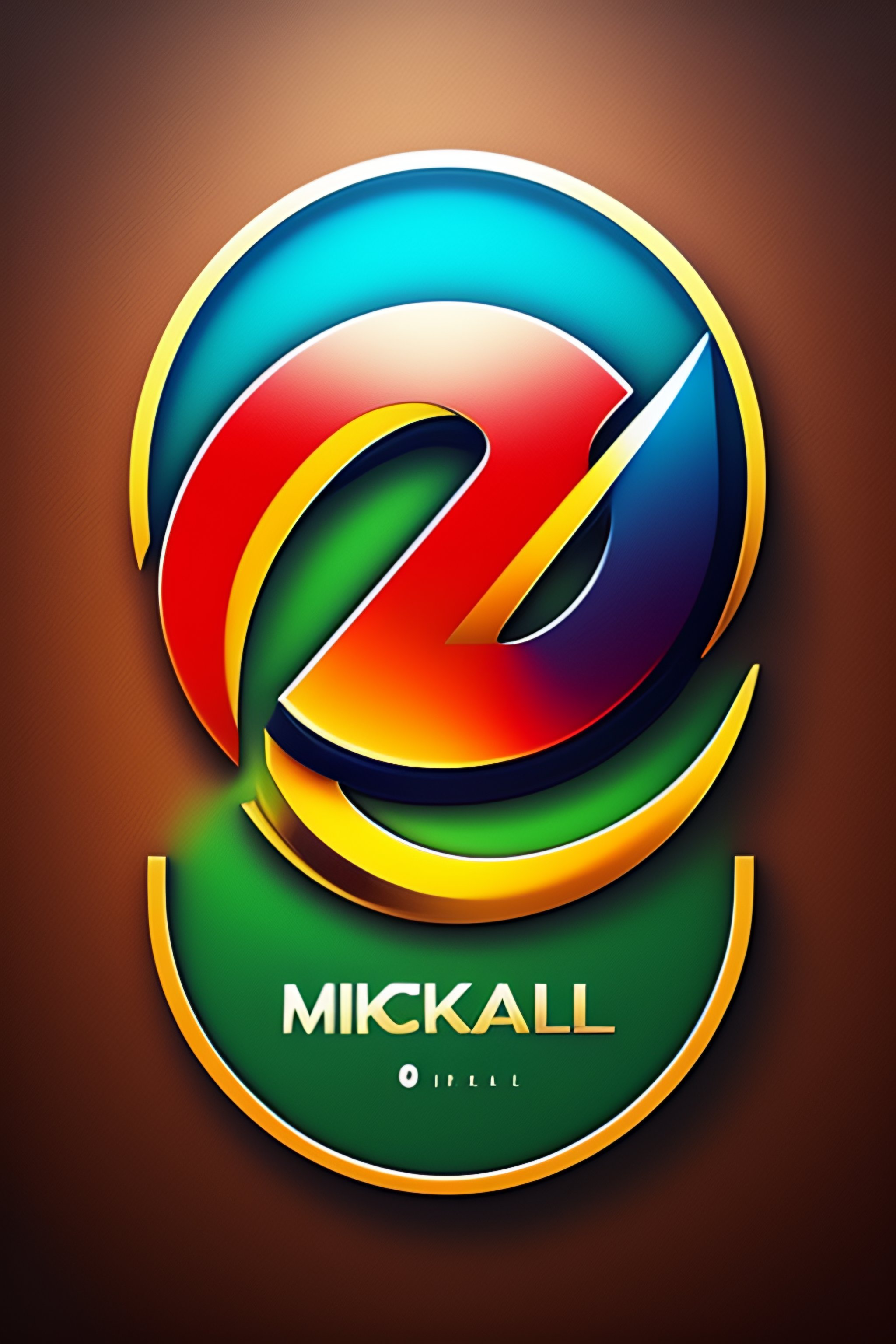 Lexica - Logo with the name mickael inside