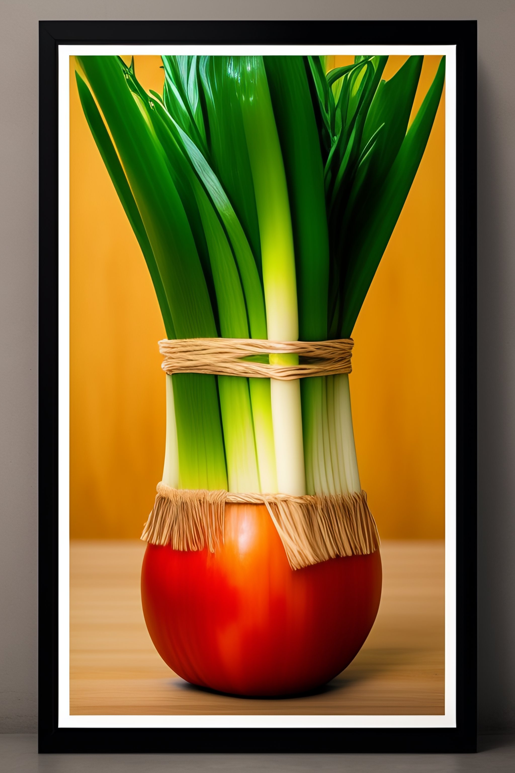 Lexica - Vegetable samurai leek, art