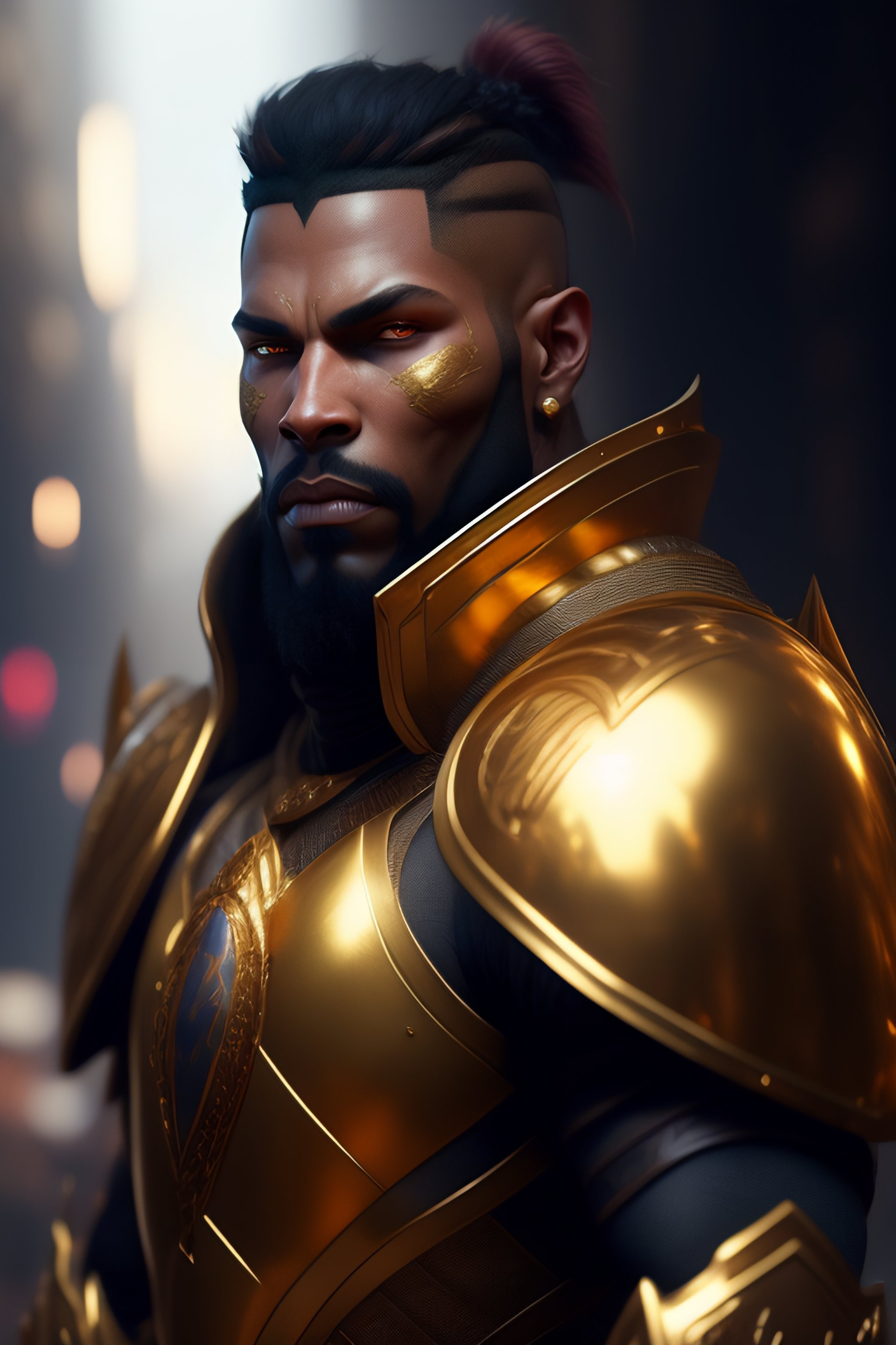 Lexica - A portrait of humanoid pig man with a scar on their eye ...