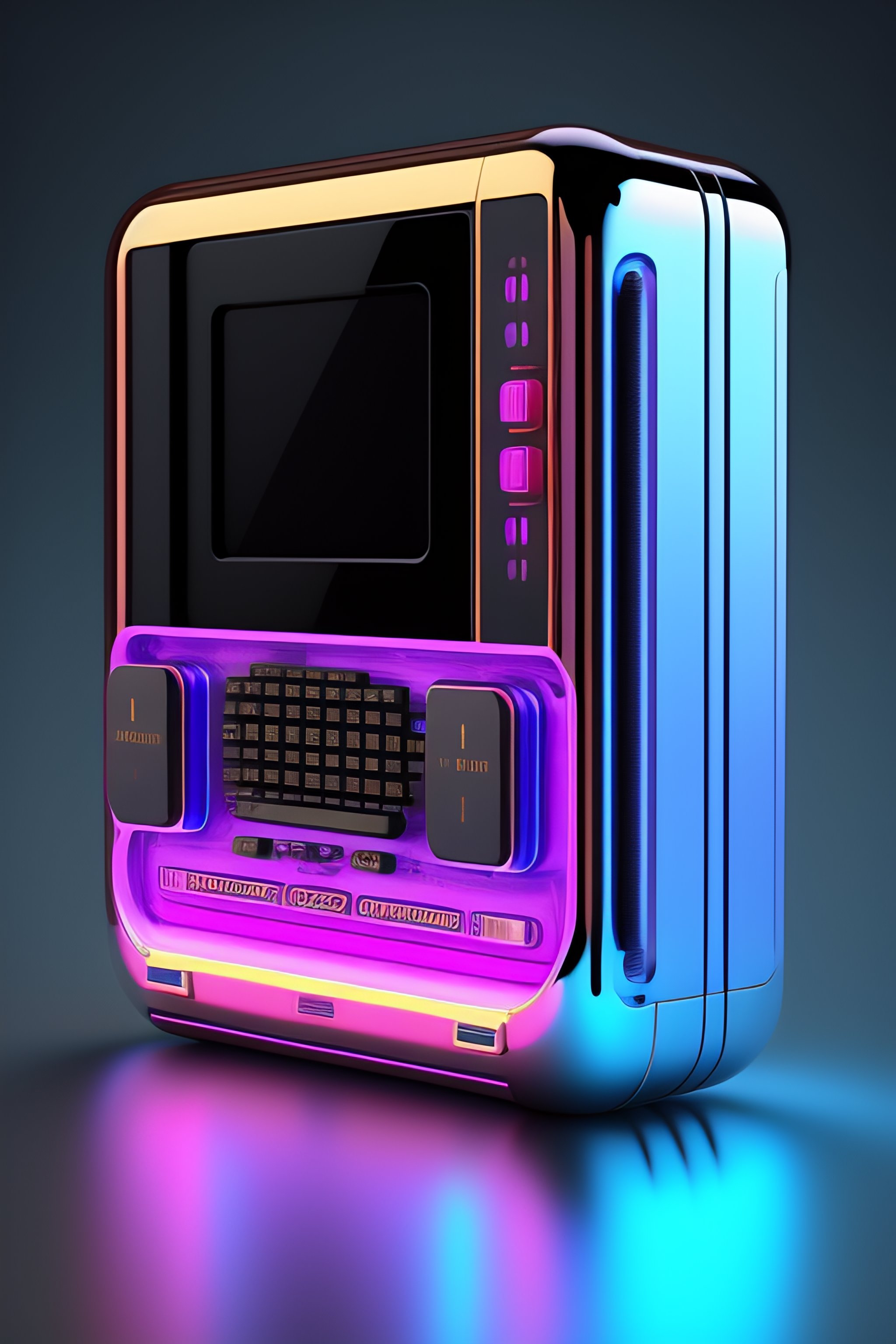 Lexica - Vintage cyber deck personal handheld computer device, 1990s ...