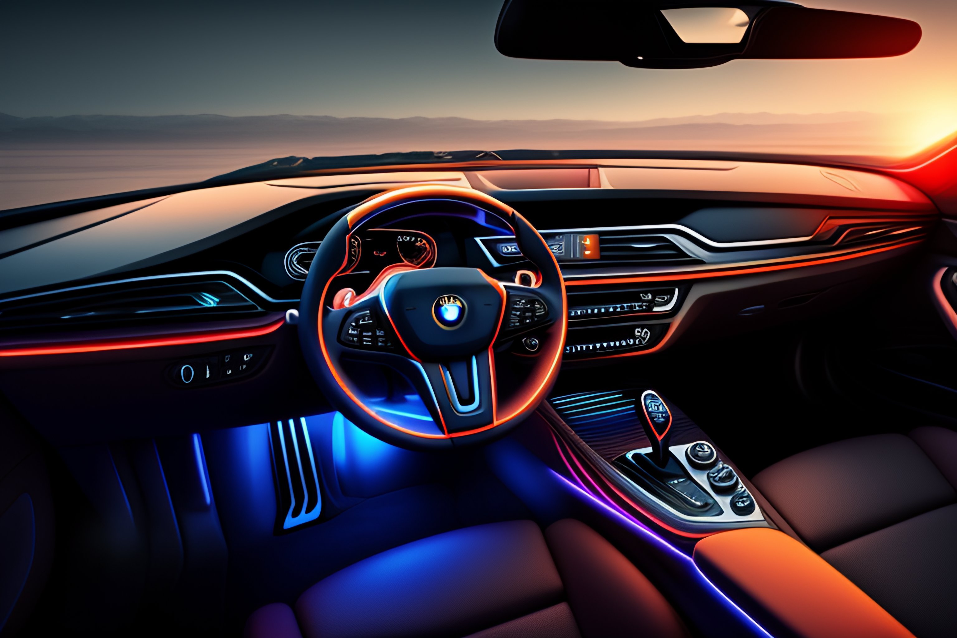 Lexica - BMW glowing LED steering wheel