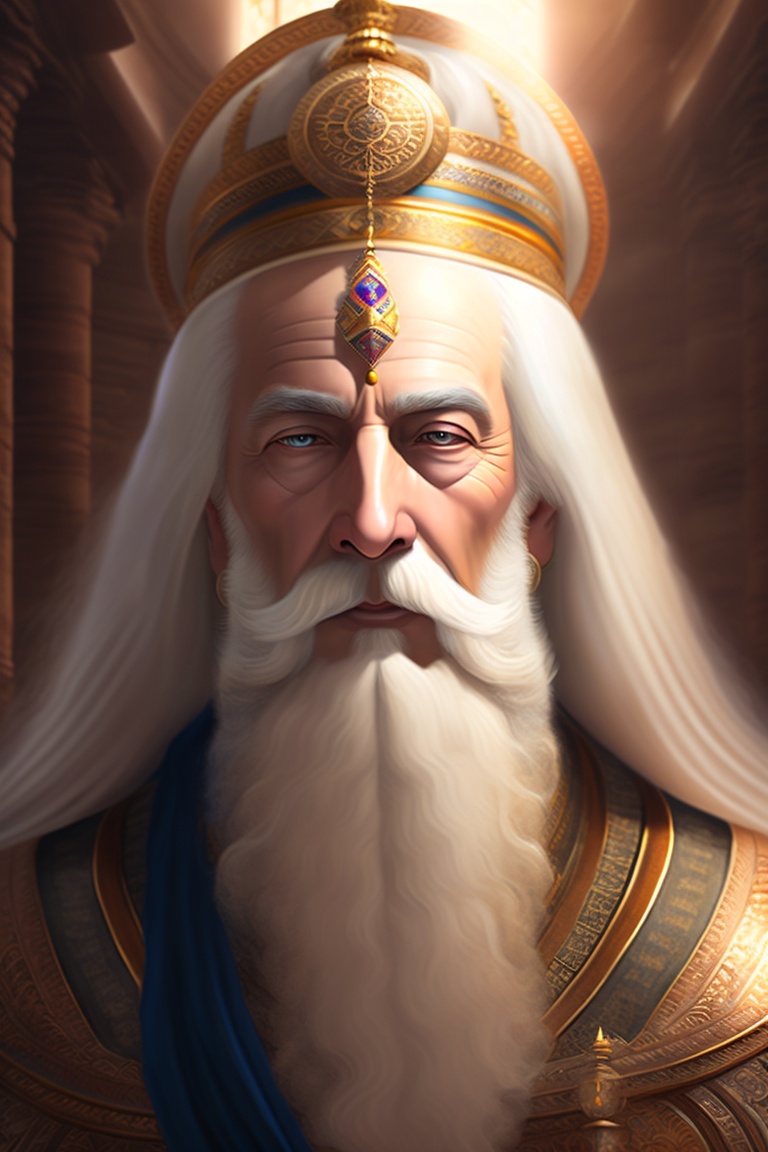 Lexica - In an ancient monastery, a revered saint emanates profound ...