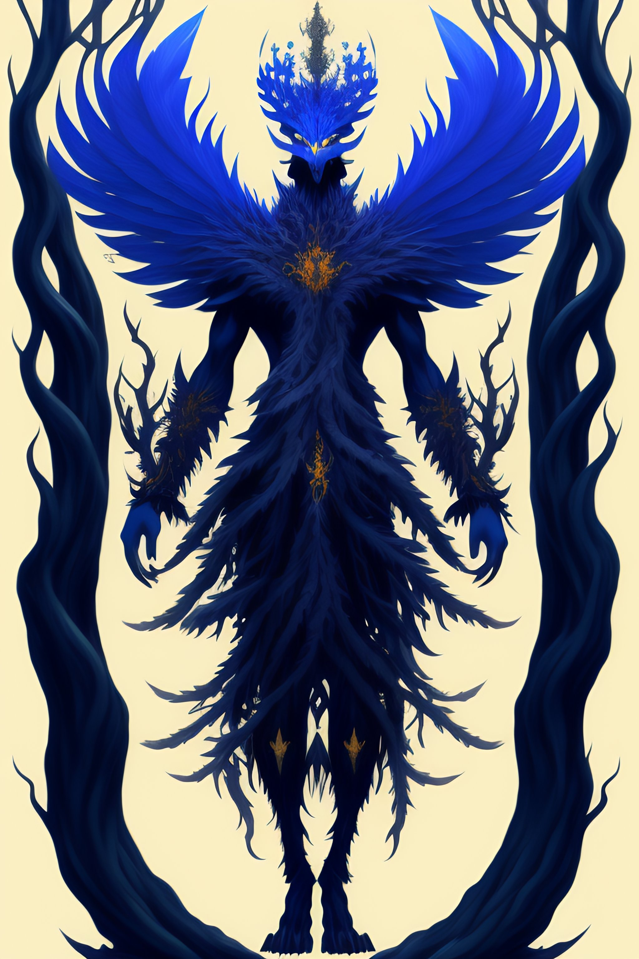 Lexica - Fullbody creature concept demon of pride looks like a ...