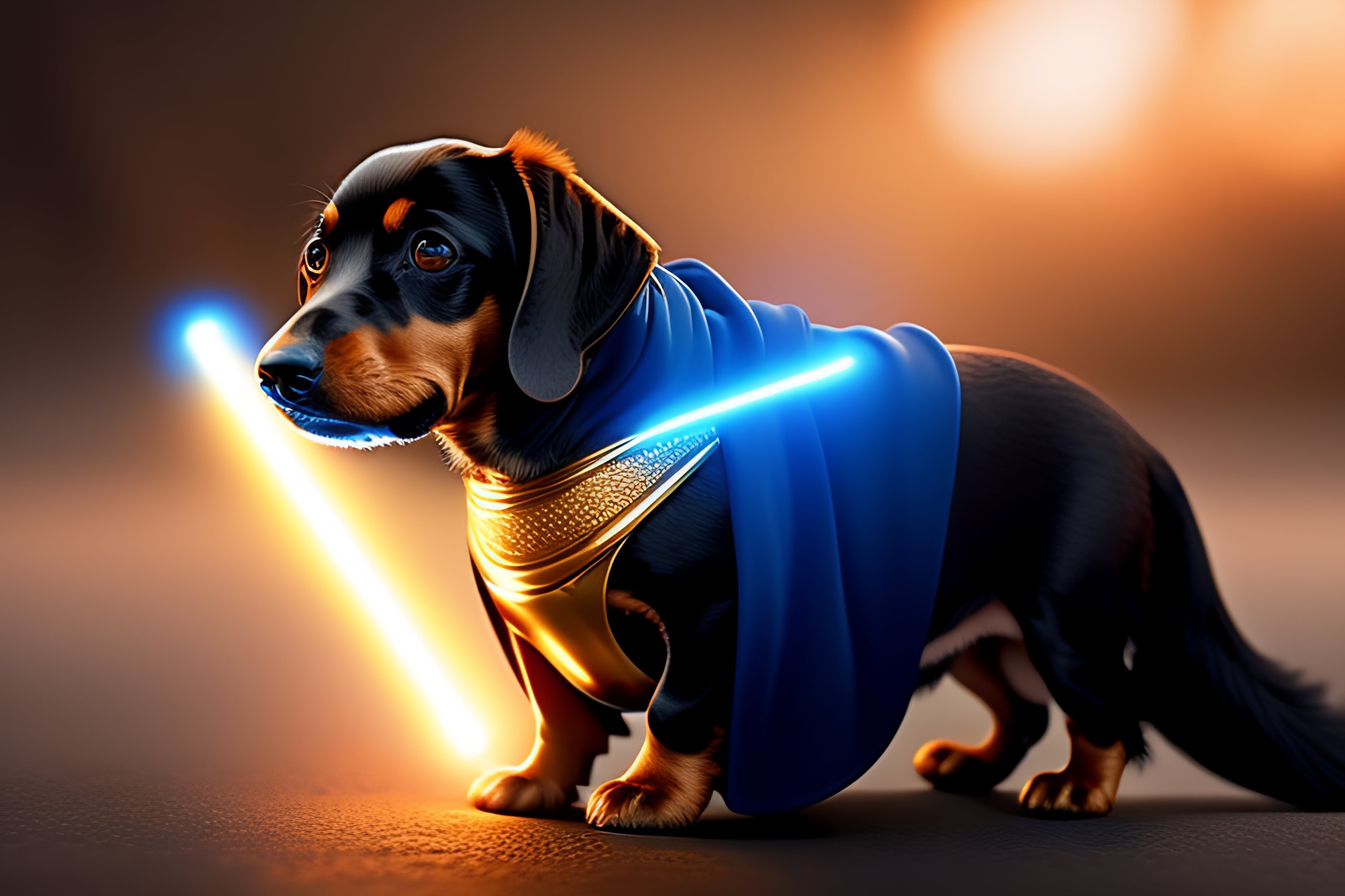 Lexica - Star Wars scene artificial intelligence a small black brown ...