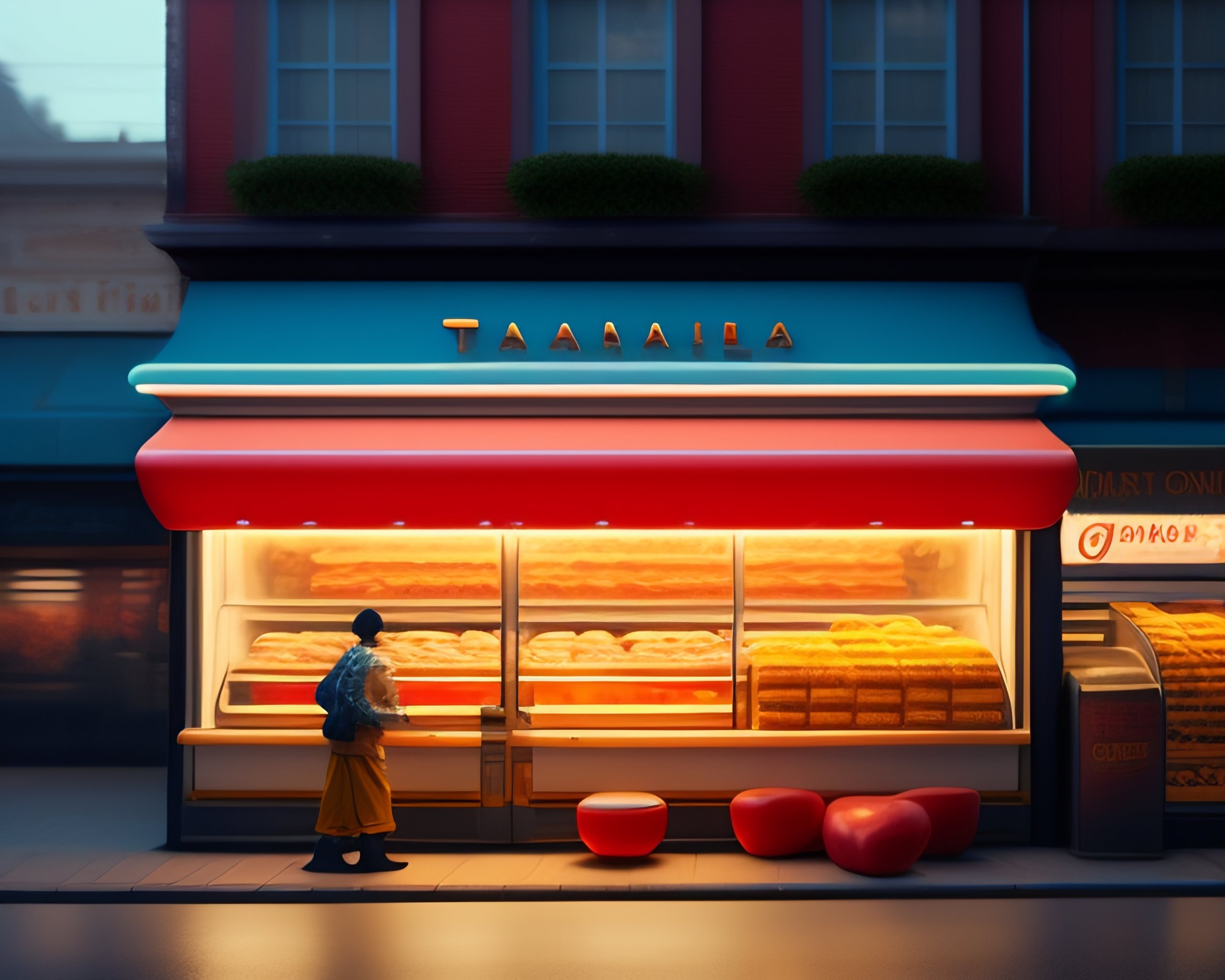Lexica - Fast food store, ultrafine detailed painting by james jean ...