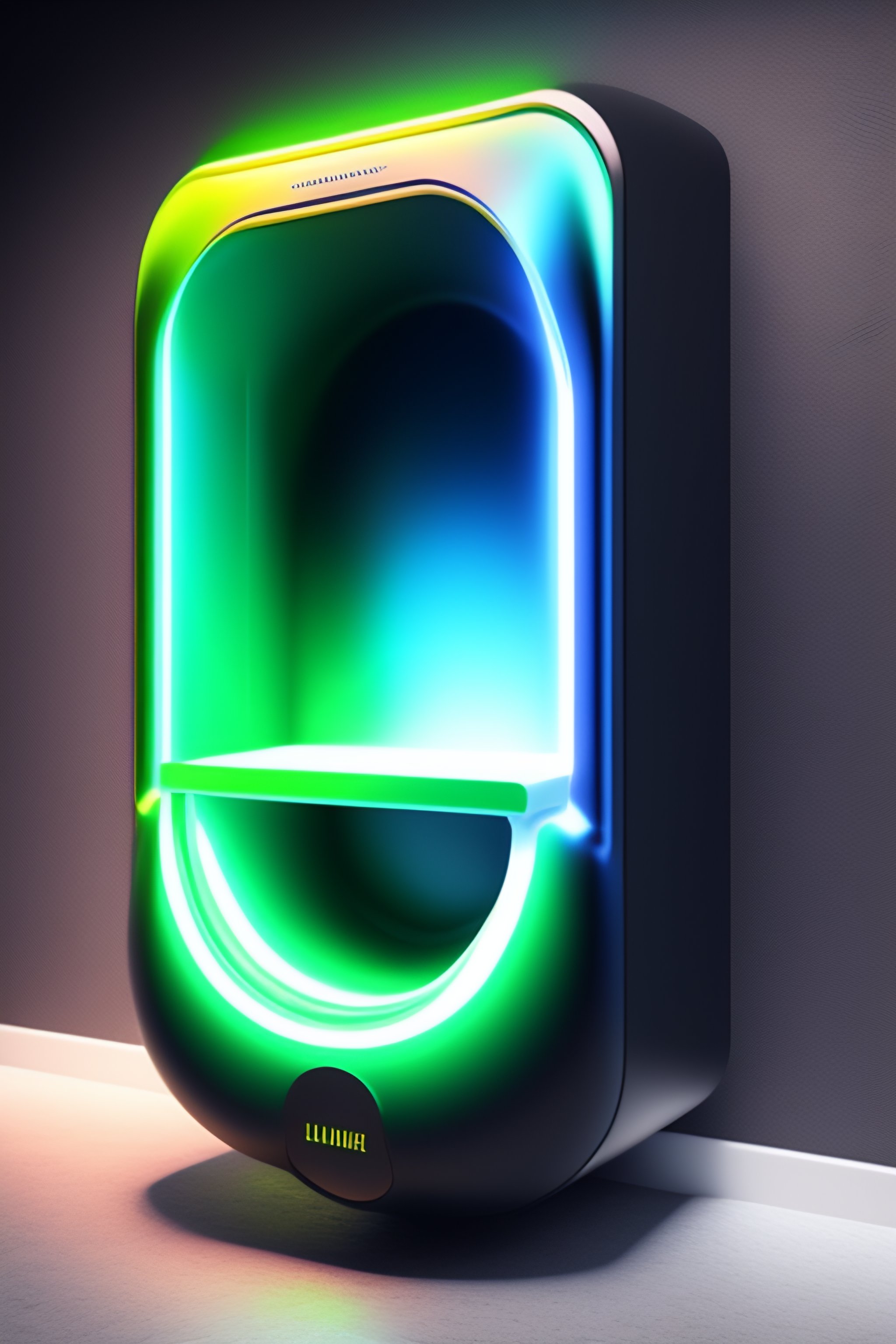Lexica - A gaming urinal with rgb, cinematic