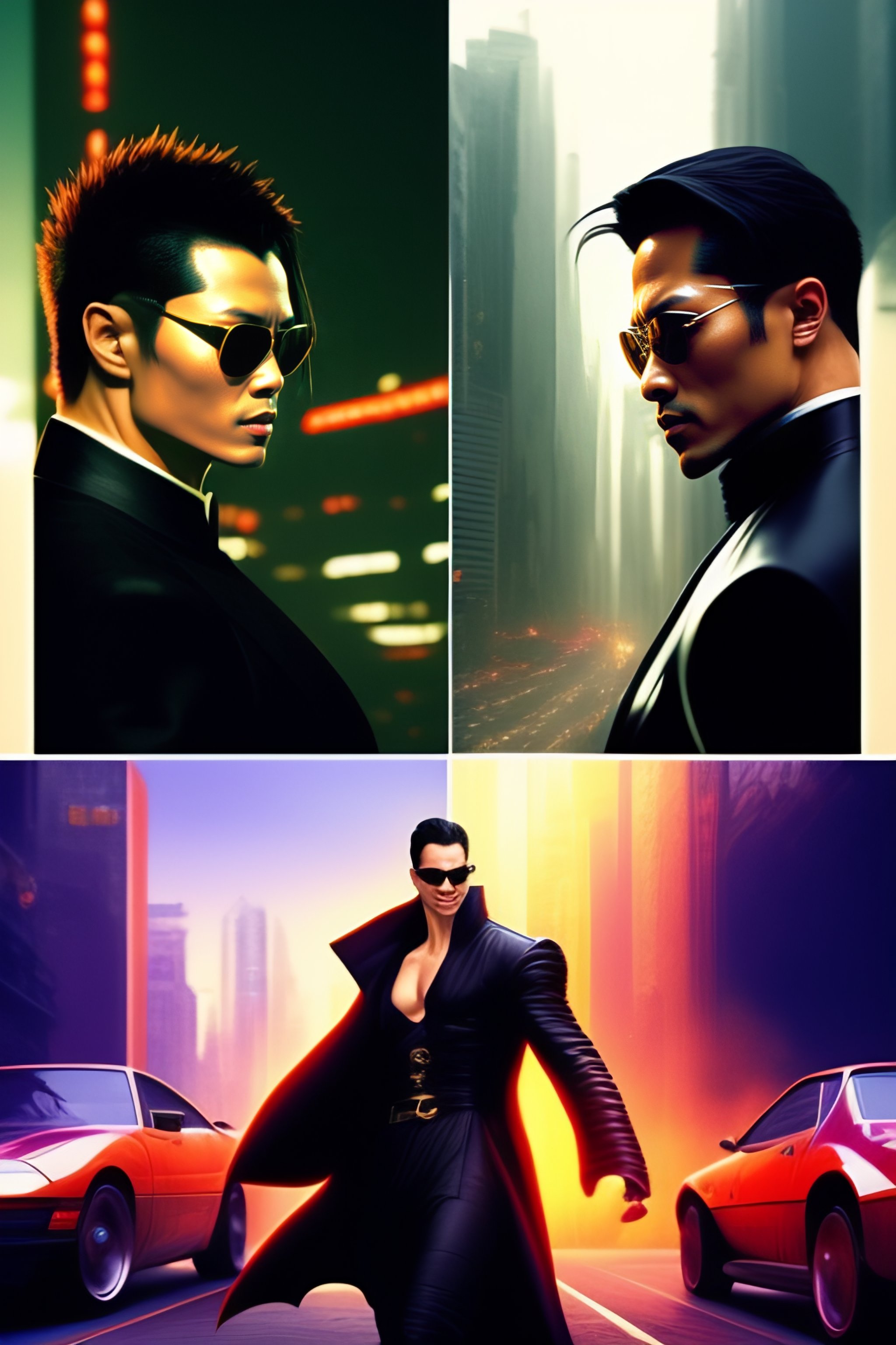 Lexica - Neo from the matrix versus kung fu man fighting ninja in ...