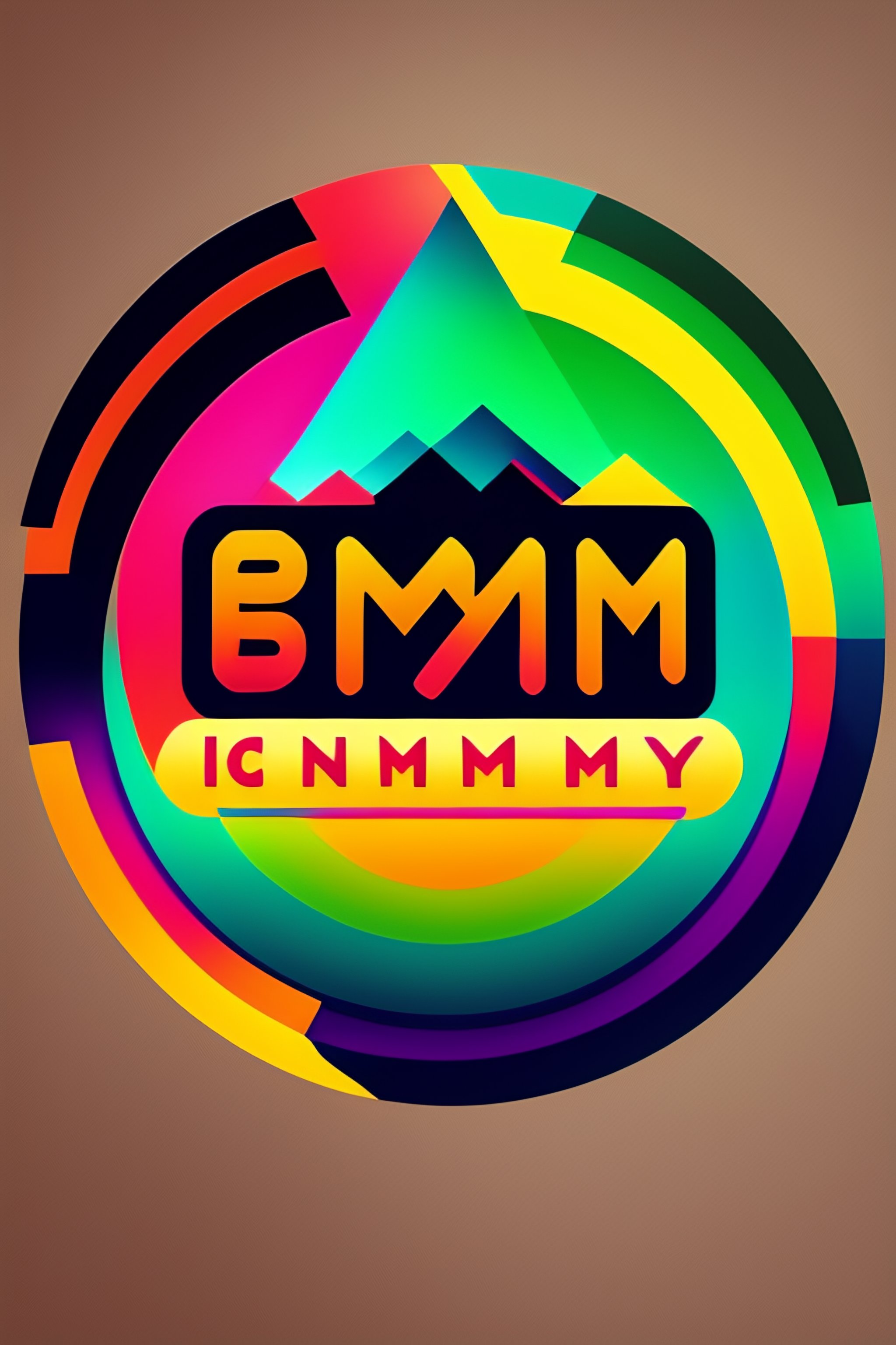 Lexica - Colorful logo designs for BGM Catering, made in adobe illustrator