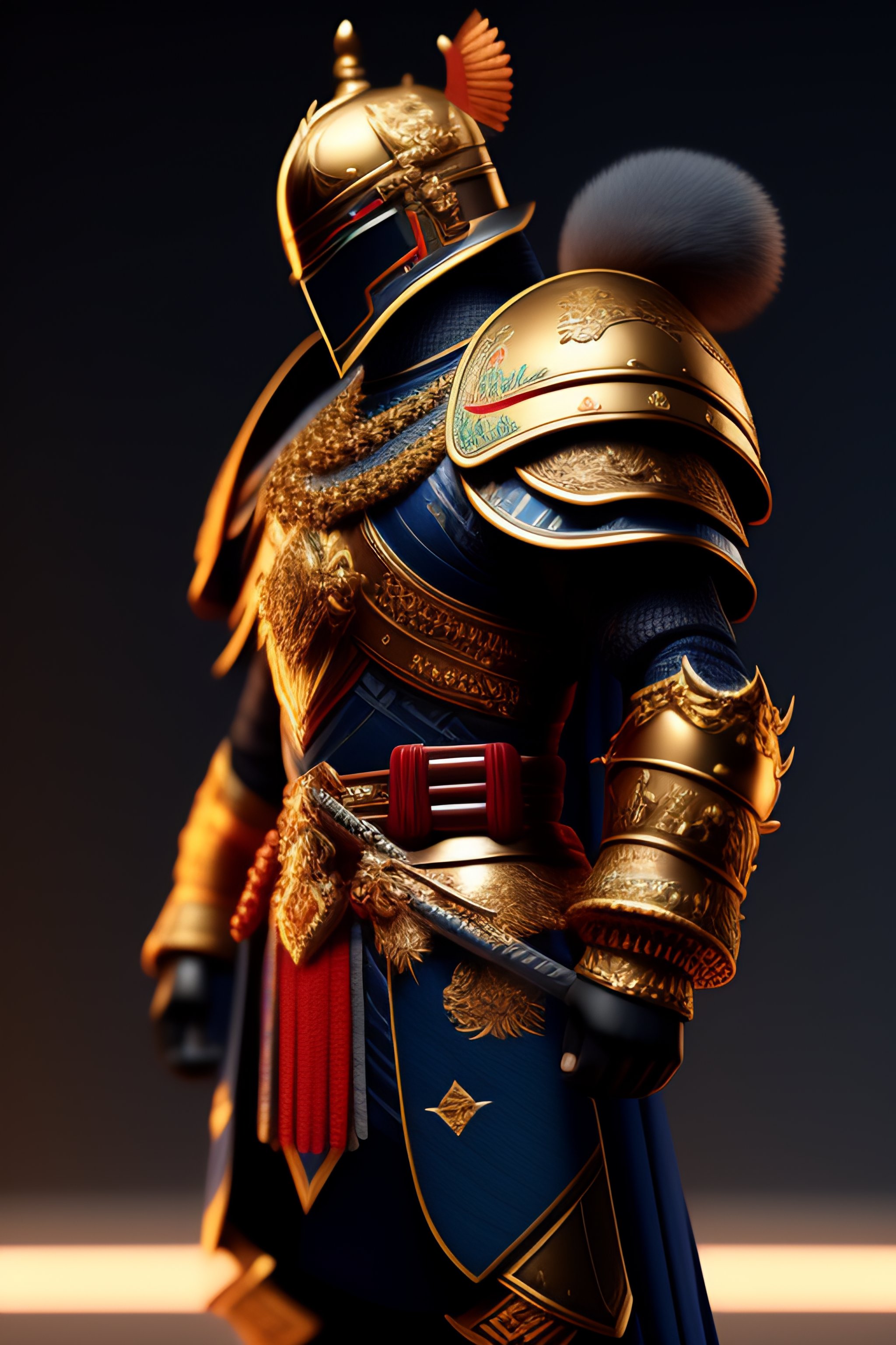 Lexica - A mobile phone with a armor pattern of a Chinese general ...
