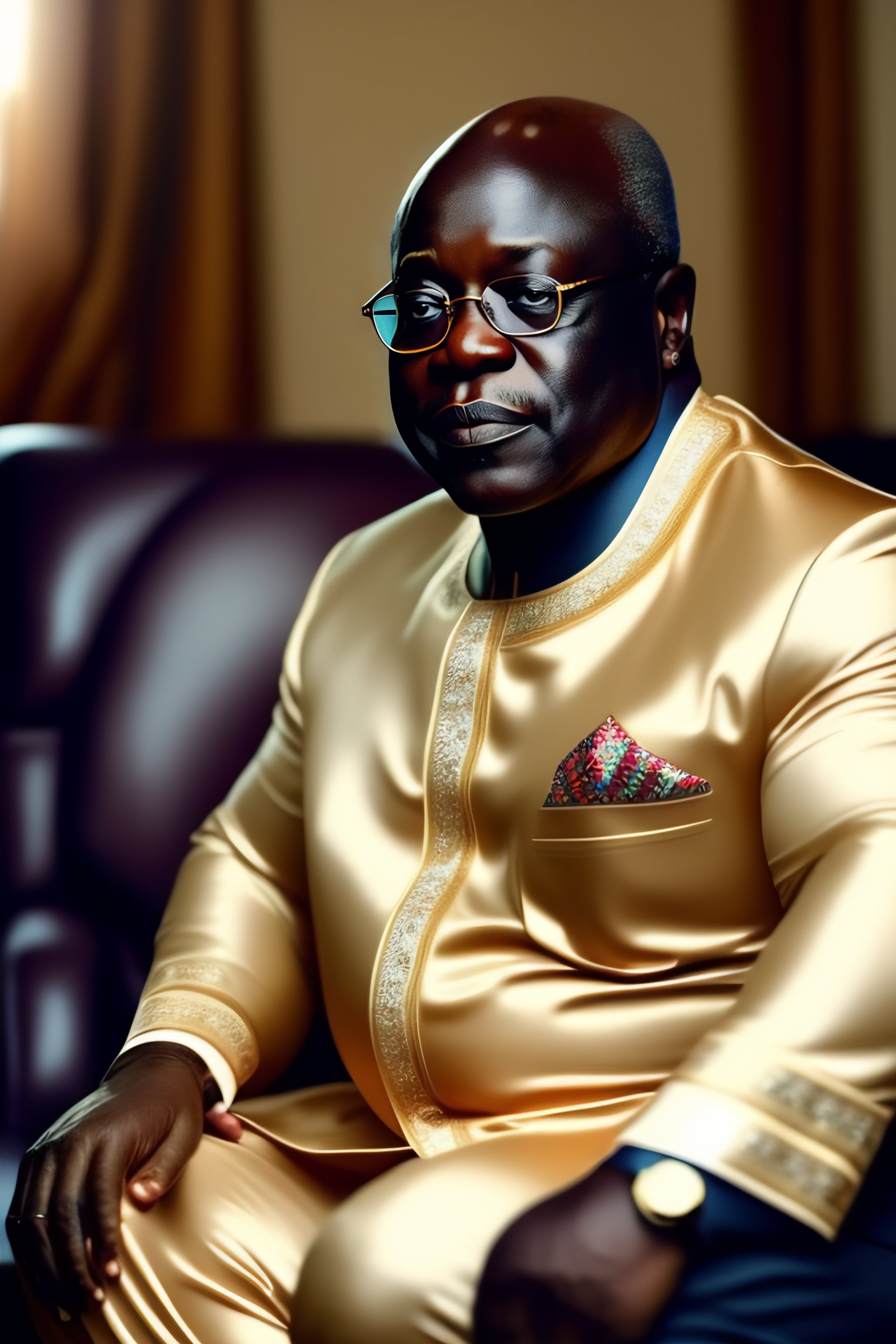 Lexica - Ghana's president, nana akuffo addo wearing pyjamas