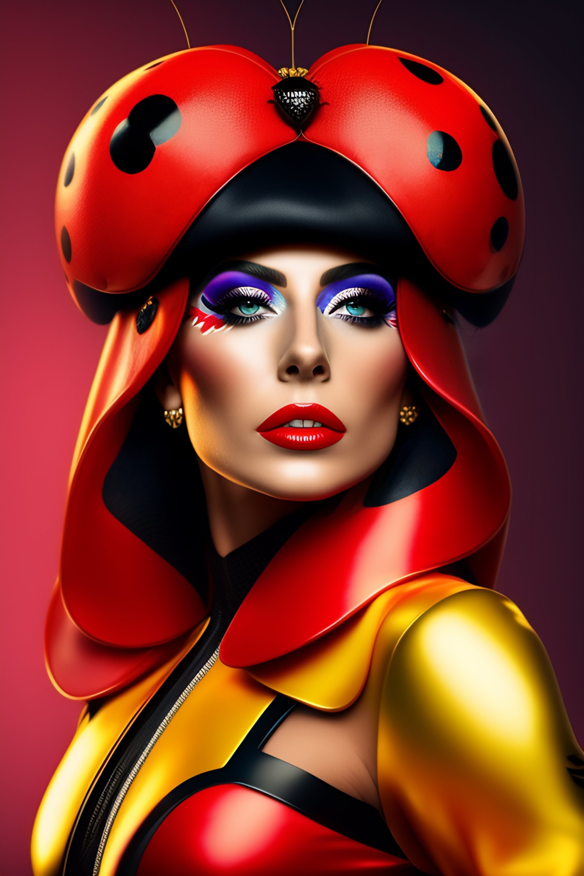 Lexica - Lady Gaga as Ladybug