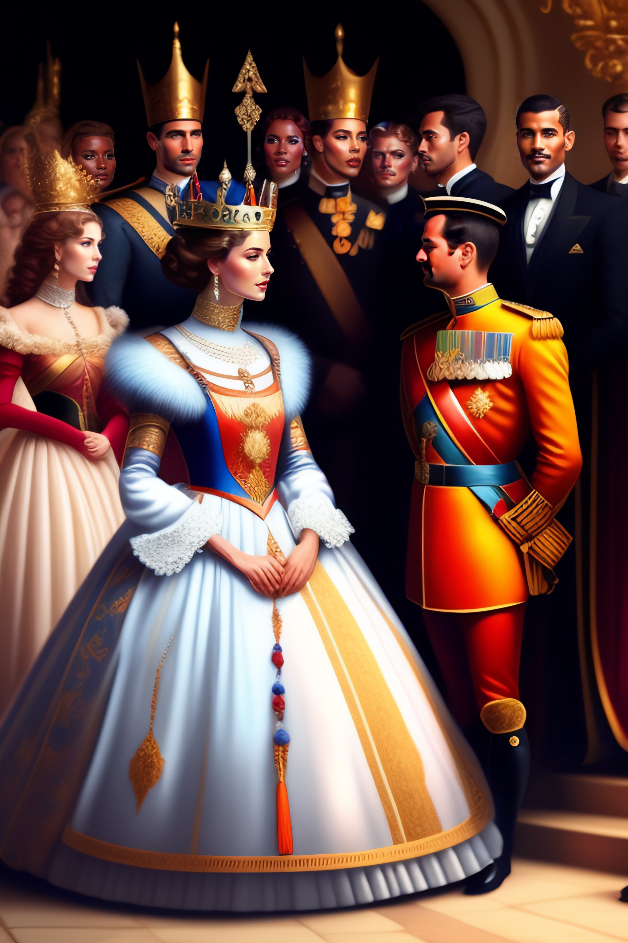 Lexica - Young queen, party, 10 men in as butler , men servant for ...