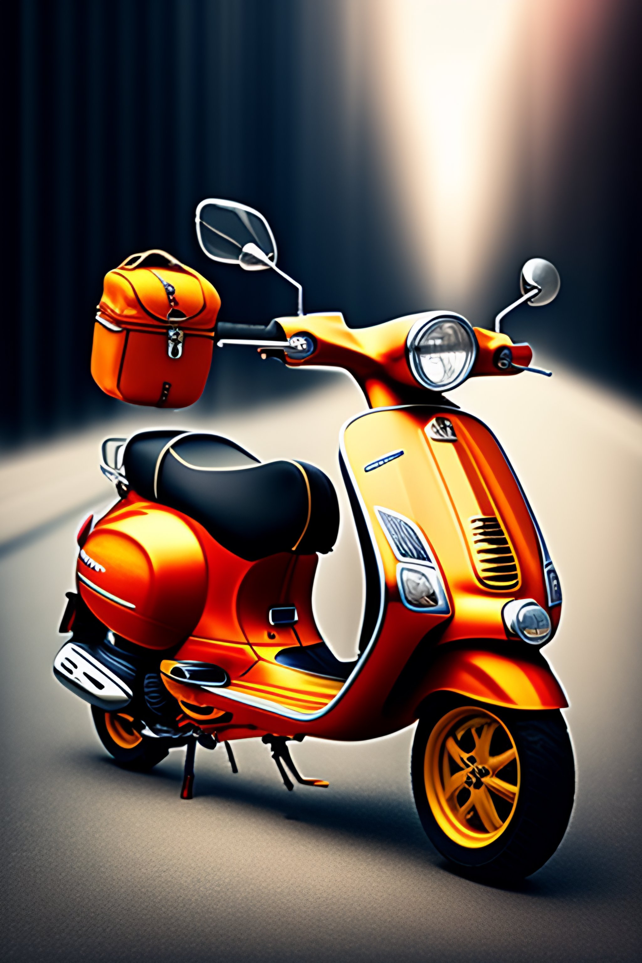 Lexica - Skitze eines skeleton auf einer fahrenden vespa