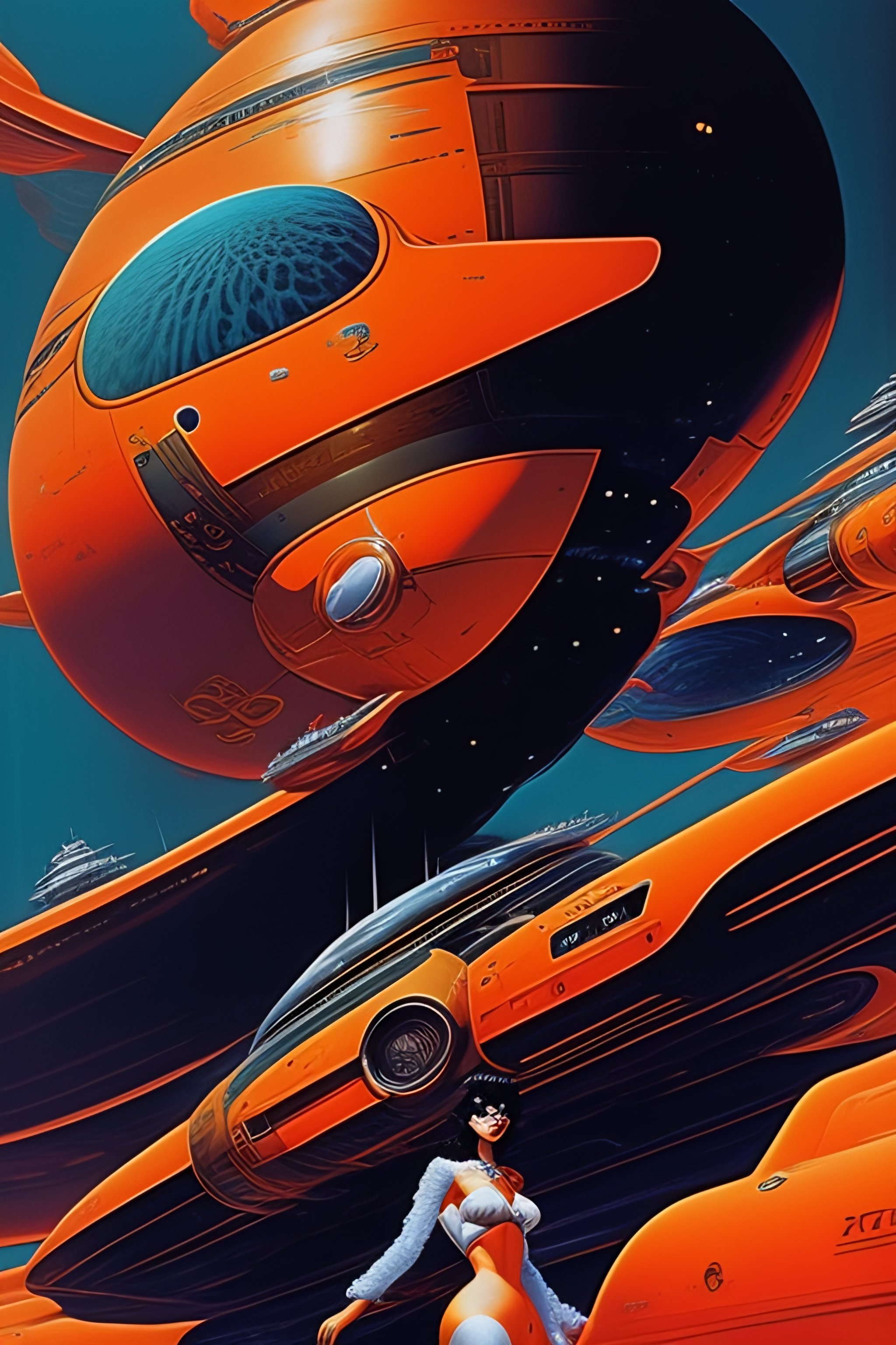 Lexica - One piece, science fiction, retro cover, high details ...