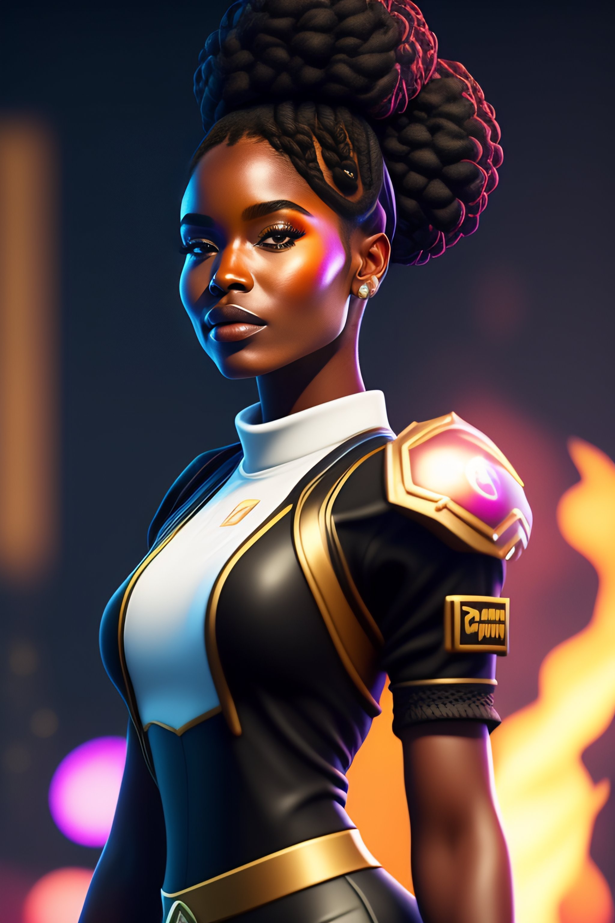 Lexica - A black skin in fortnite