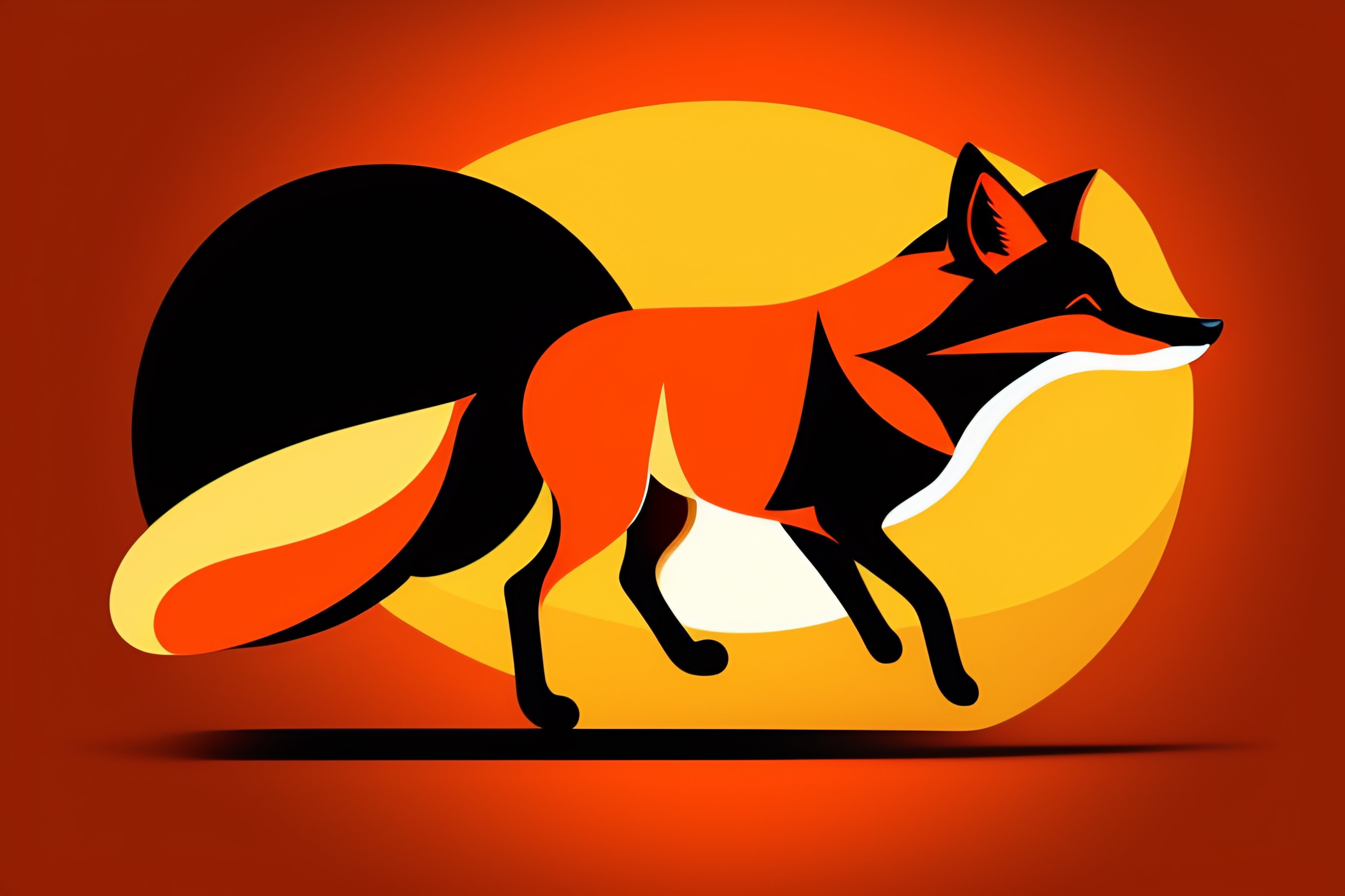 Fox Running Vector