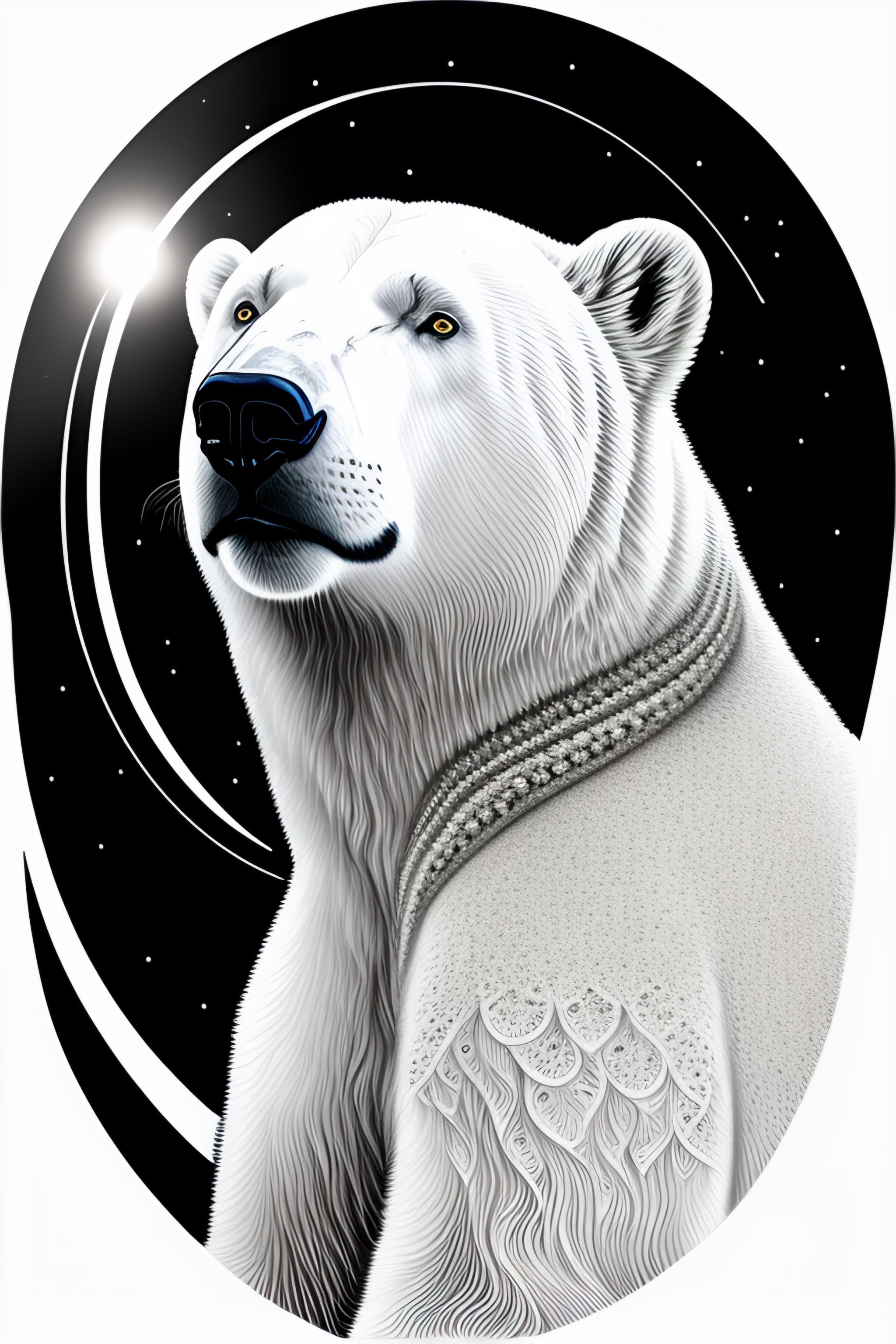 Lexica - A portrait of Polar bear, fantasy, magical, mystical, unusual ...