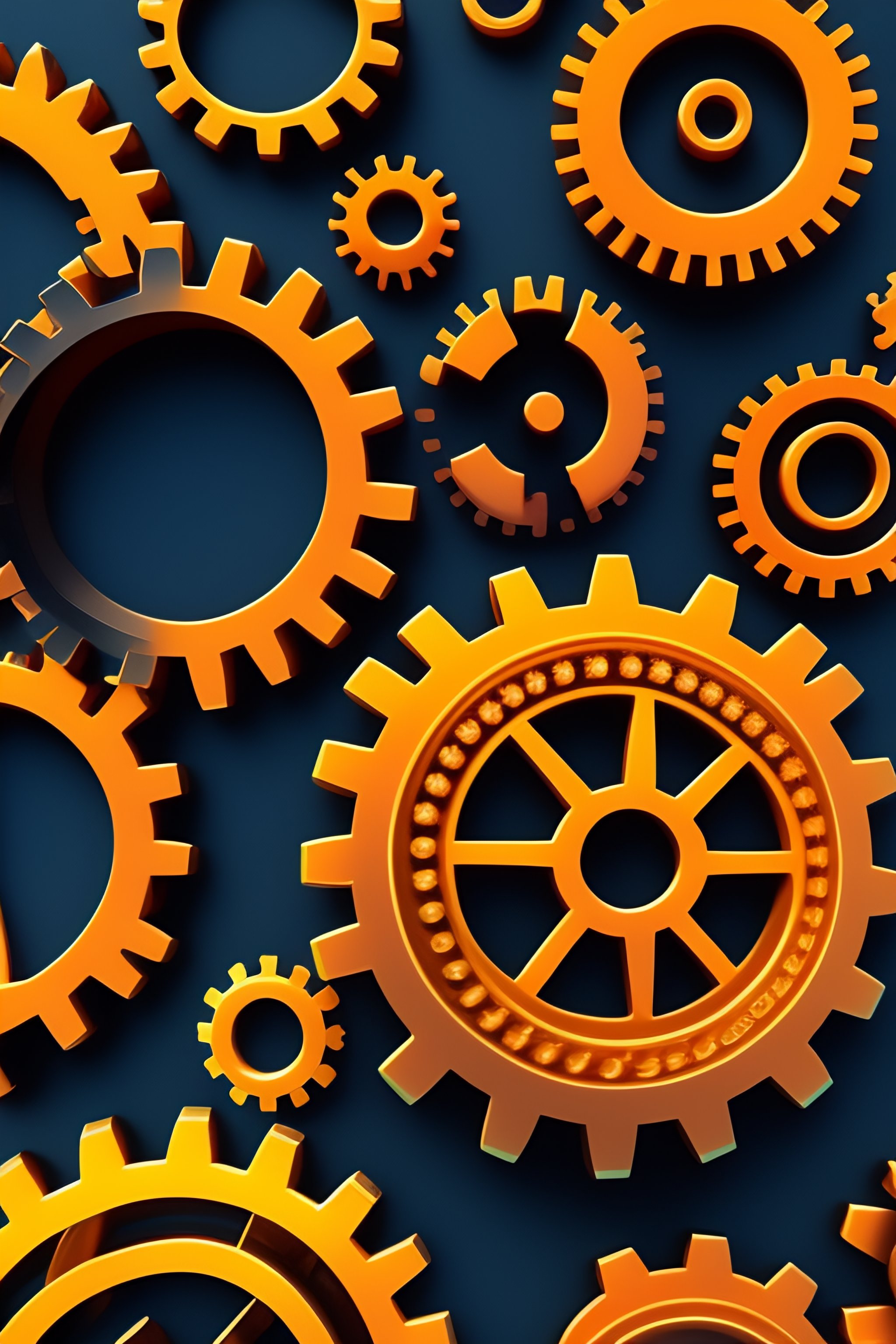 Lexica - Complex gears in a repeating pattern