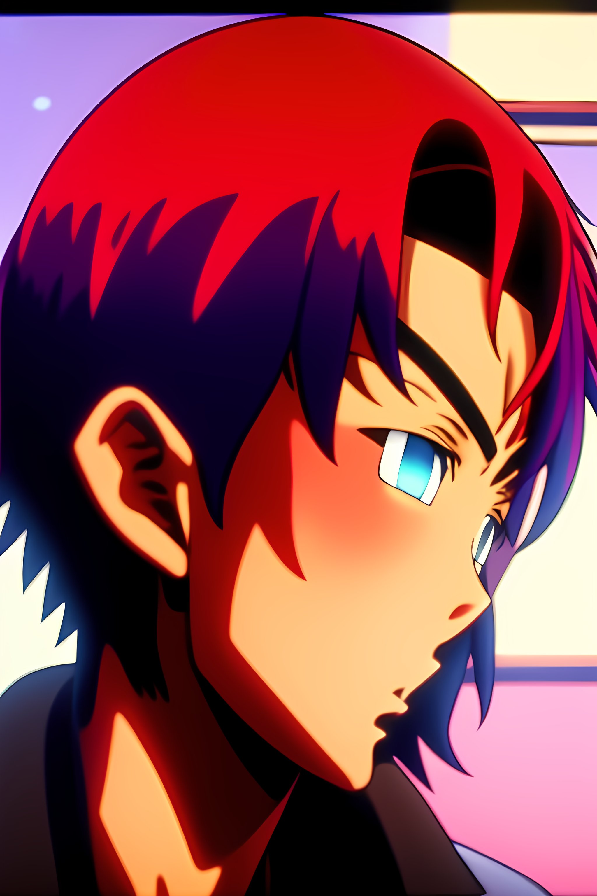 Lexica - 90's anime vintage anime screenshot of a man crying, face ...