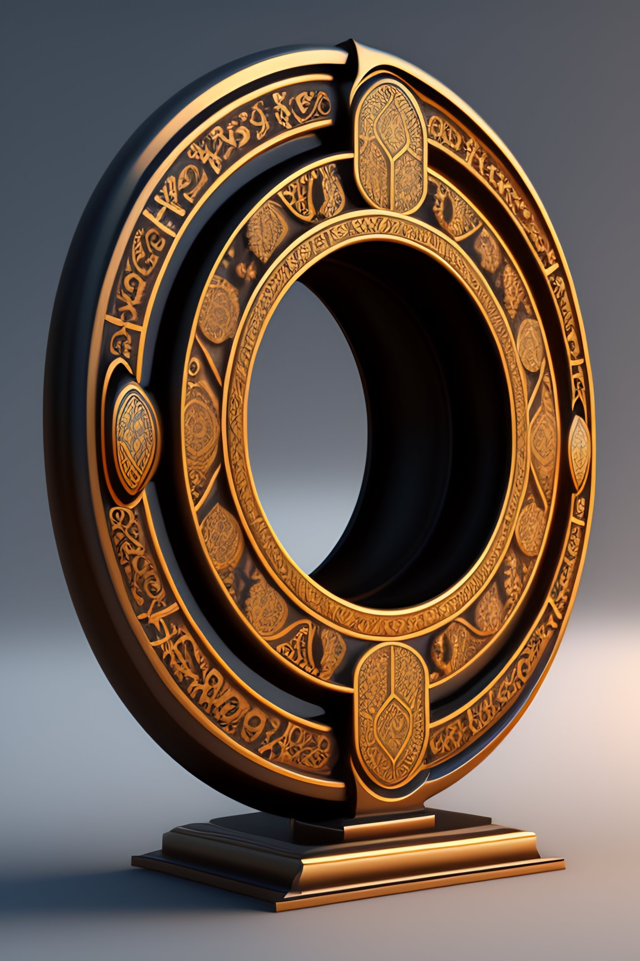 Lexica - Large circular ancient artefact with missing pieces. covered ...