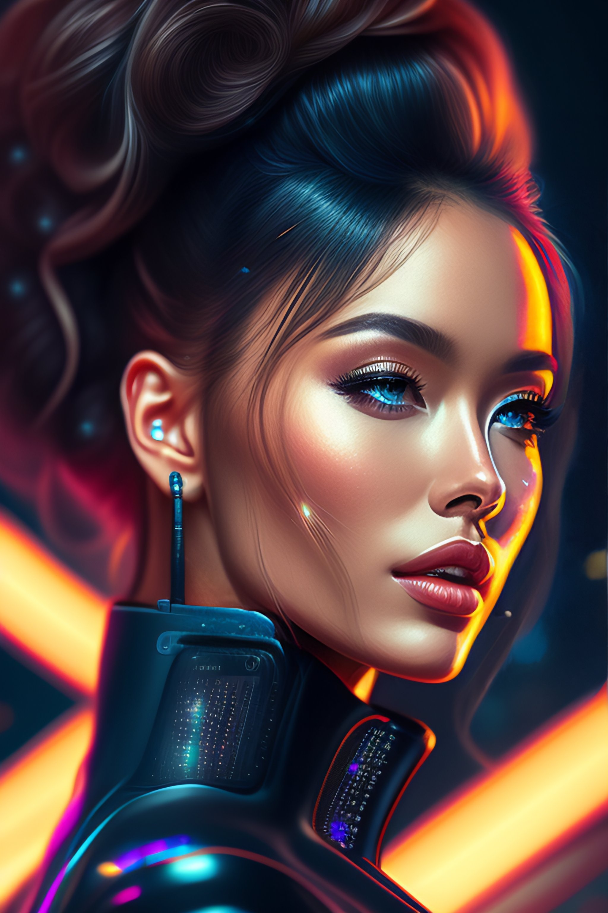 Lexica - Stunning cyber Mobile phone digital painting, artstation ...