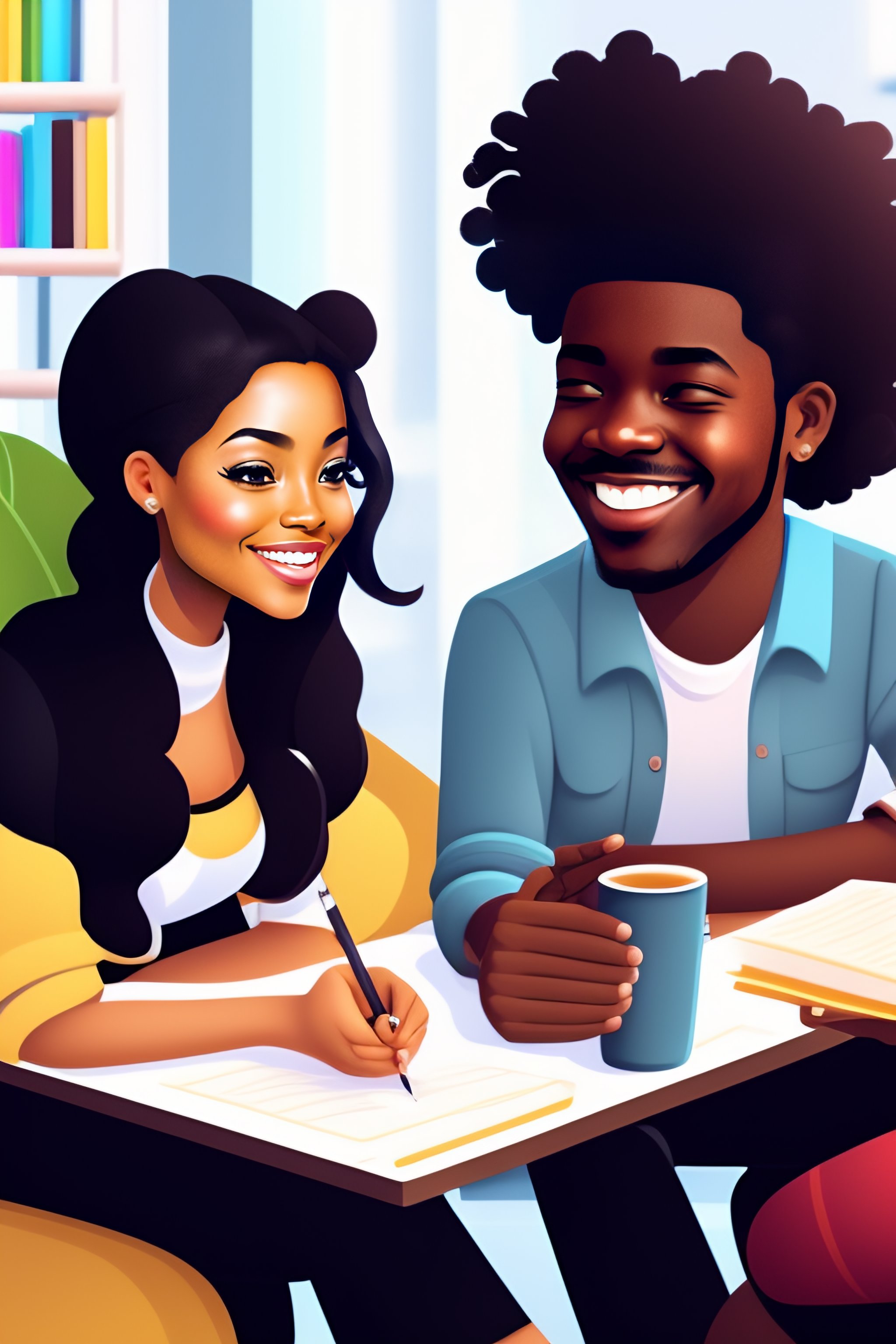 Tutoring Cartoon Black