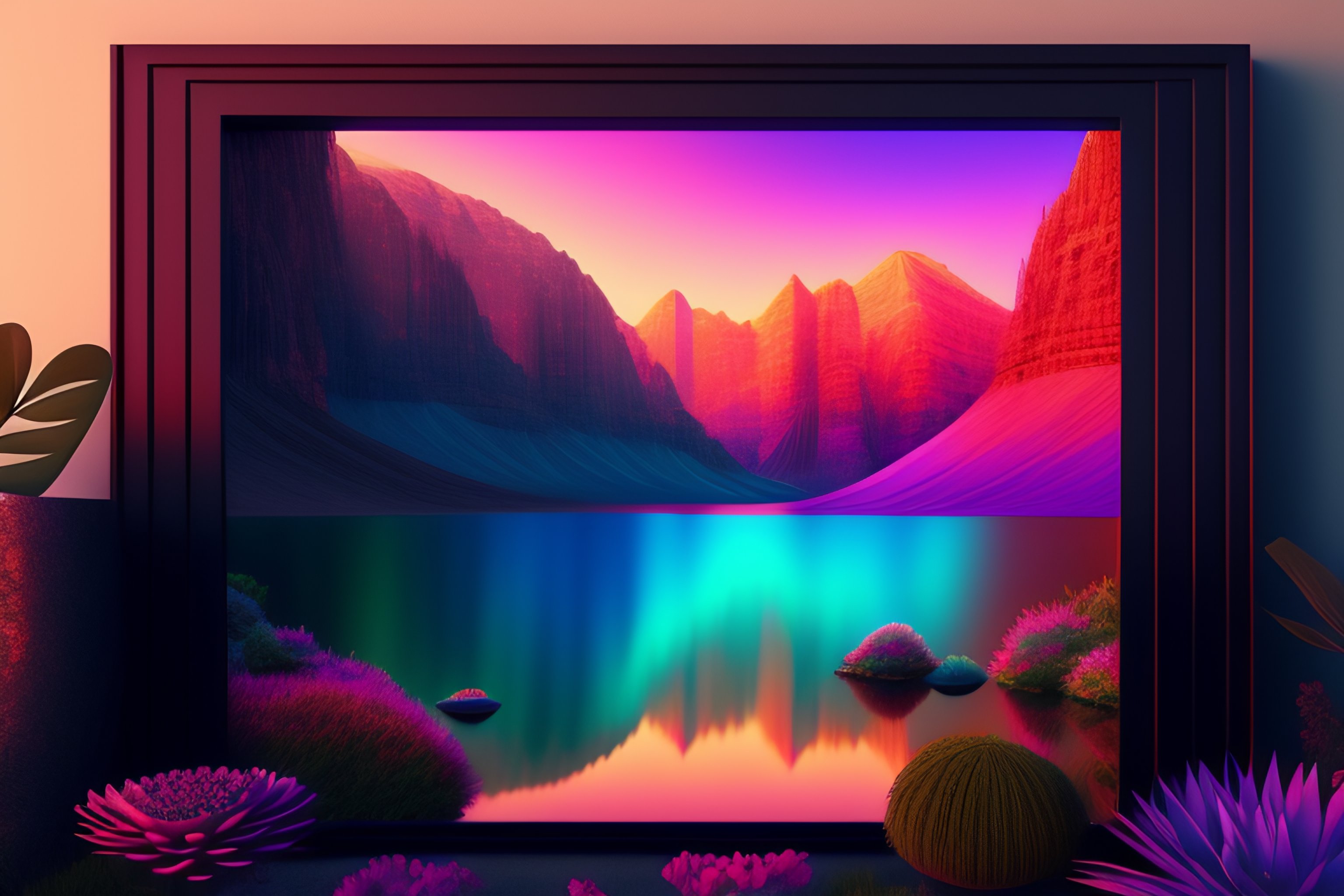 Lexica - The most psychedelic scene imaginable, intricate textures ...