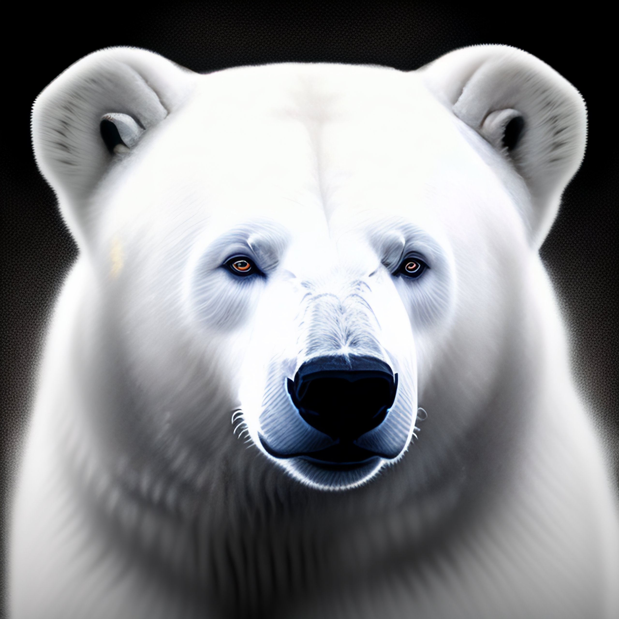 Lexica - Portrait of a polar bear for newborn visual development, high ...