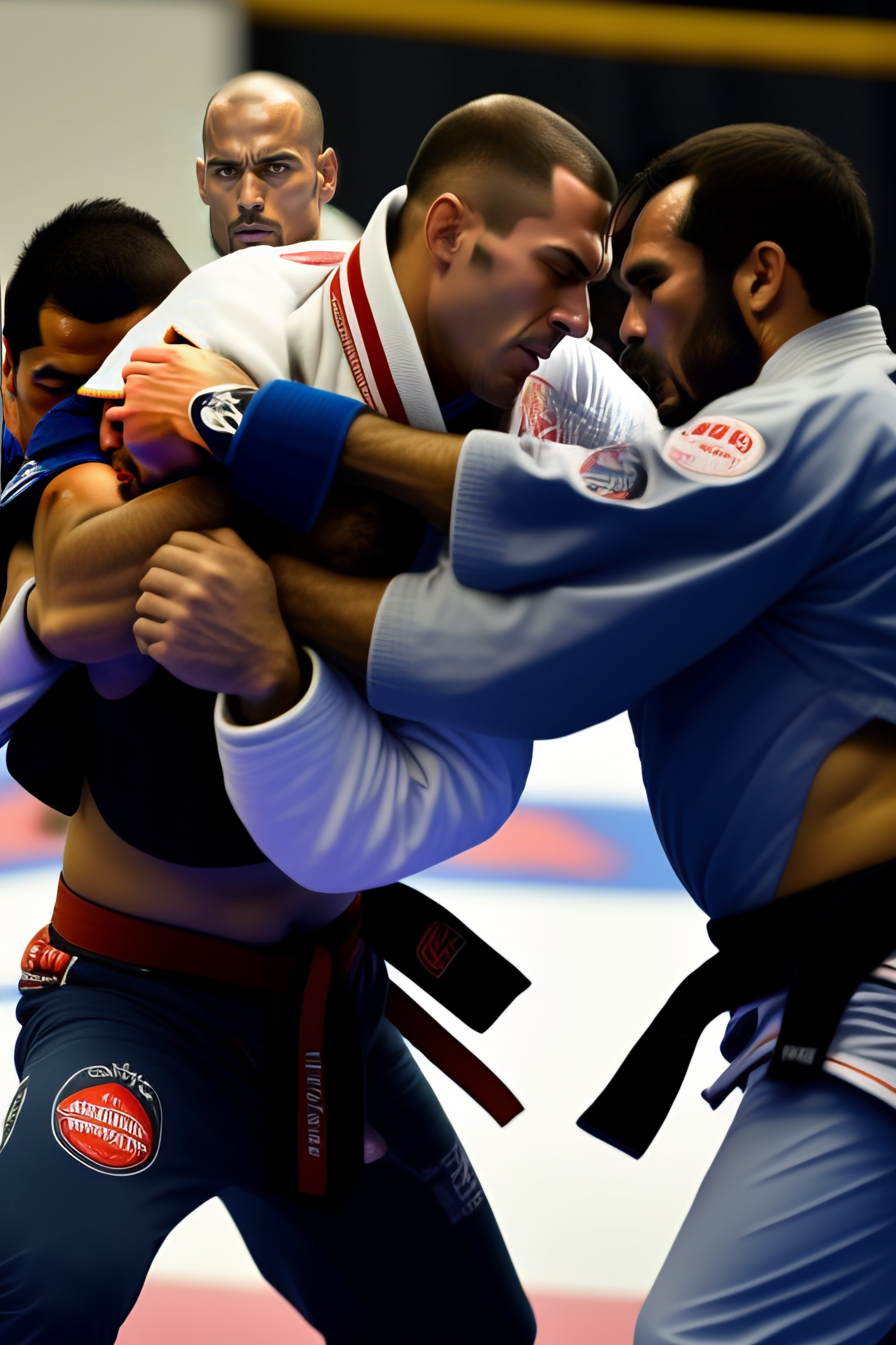 Lexica - Two men in a brazilian jiu jitsu competition and one of the ...