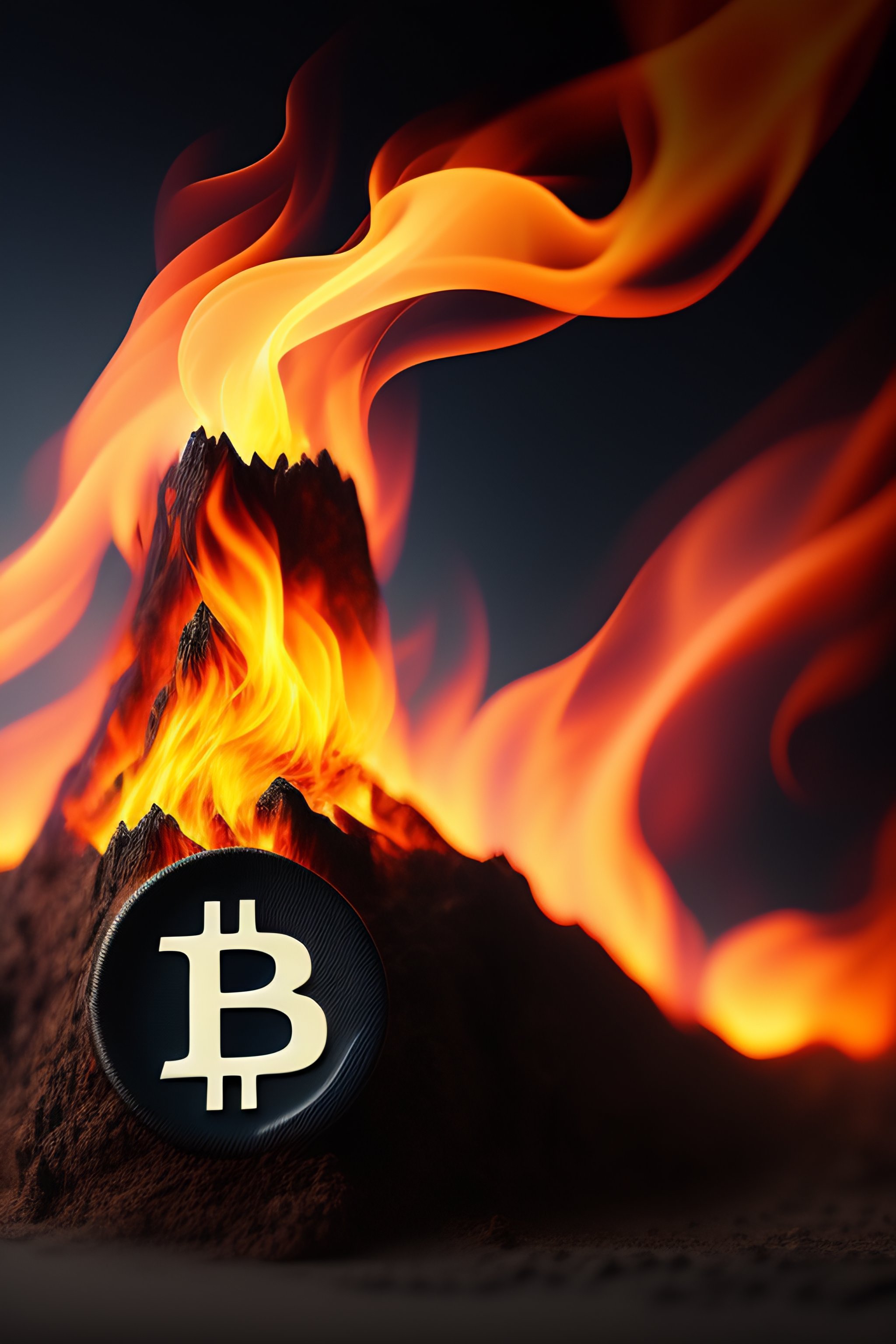 Lexica - Bitcoin fire that help sending data, no background