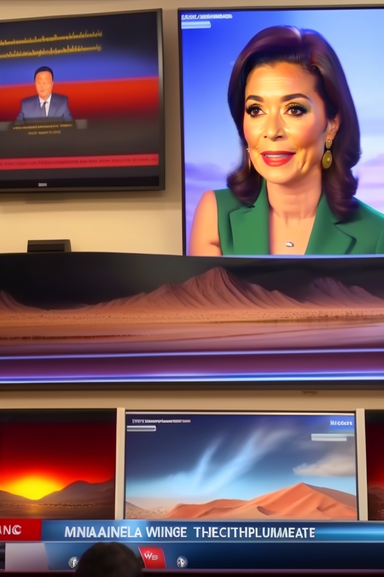 Lexica - A journalist speaks in front of the camera about the ...