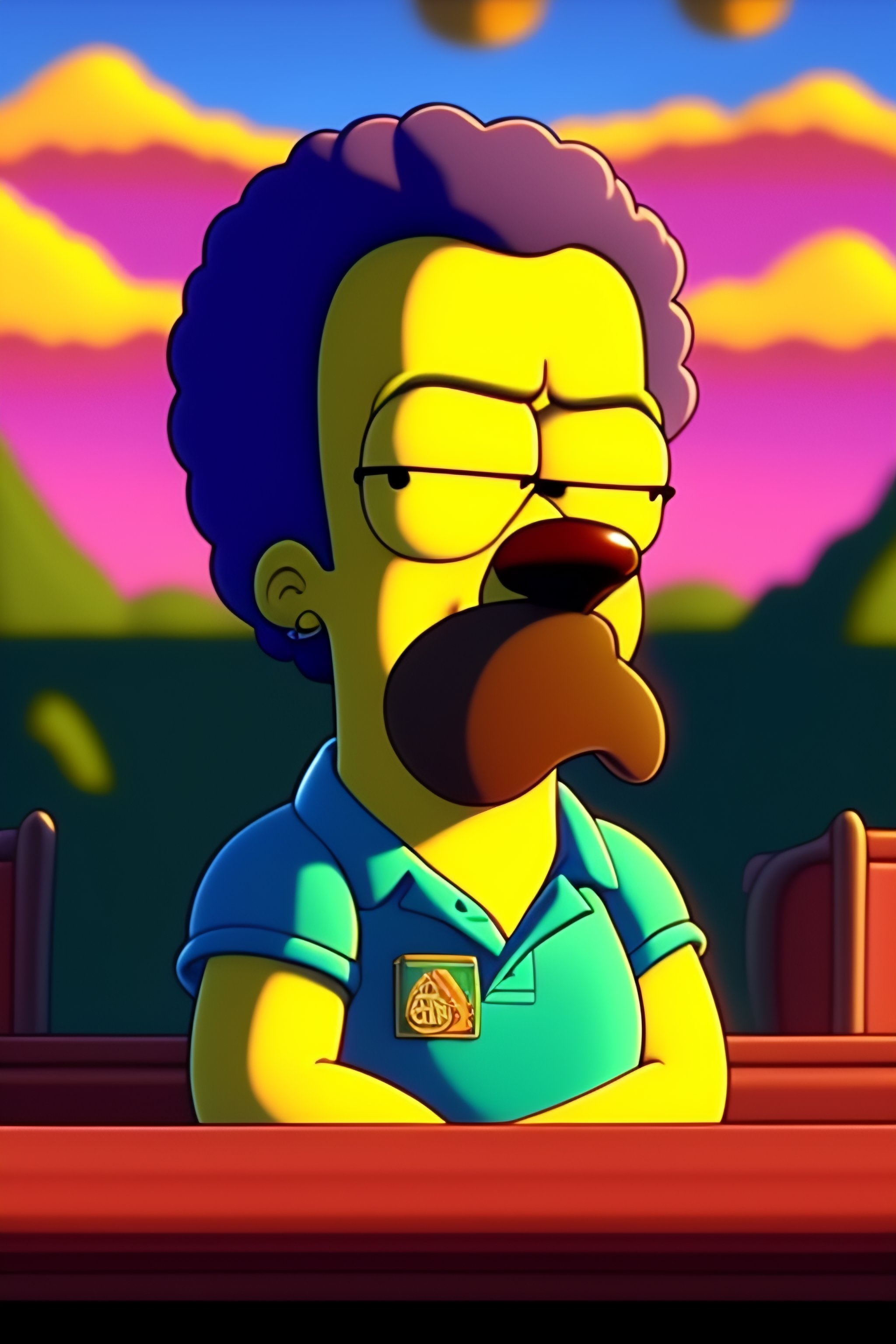 Lexica - A The Simpson's universe unique character portrait