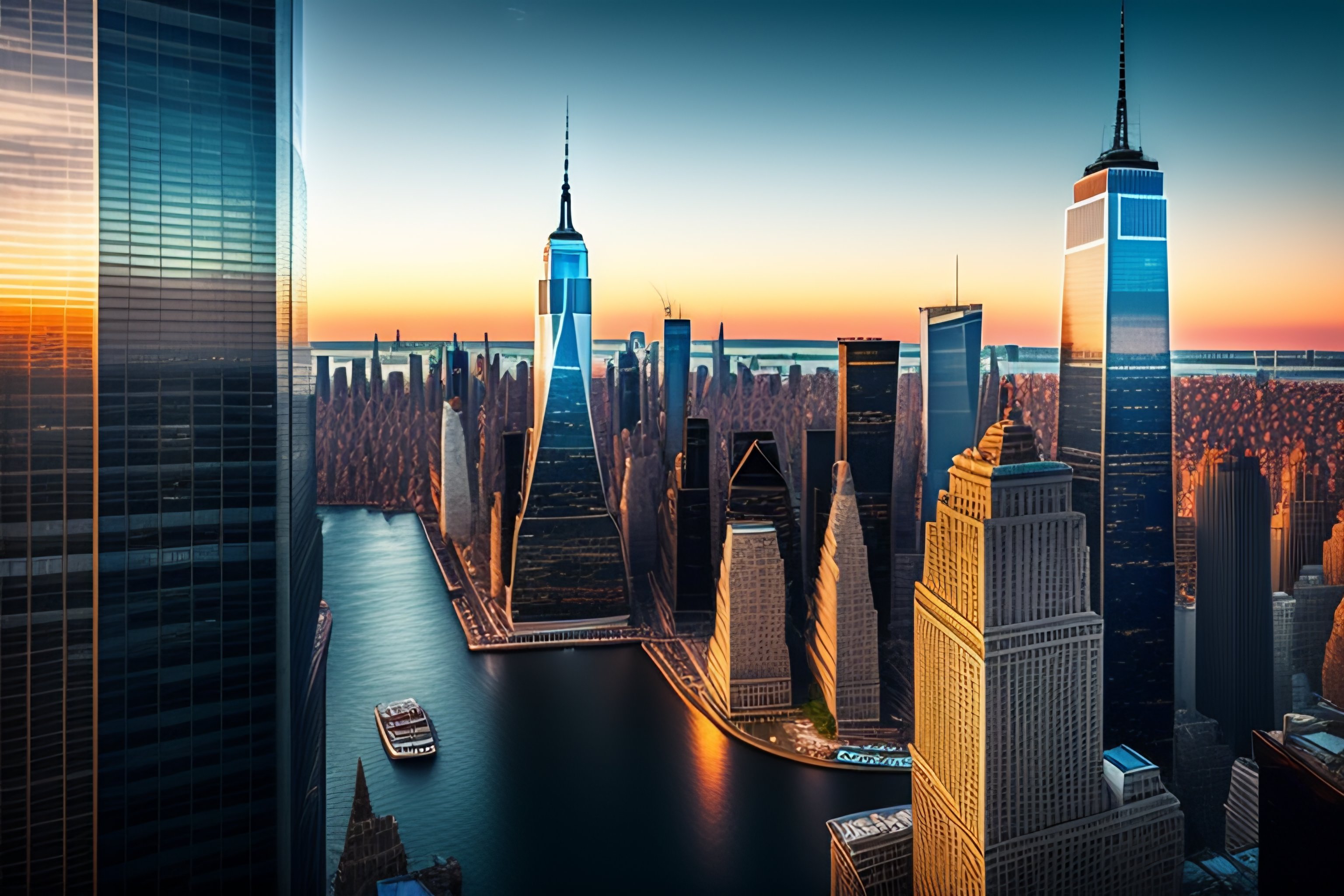 Lexica - New york city , hyper realistic, ultra detailed,