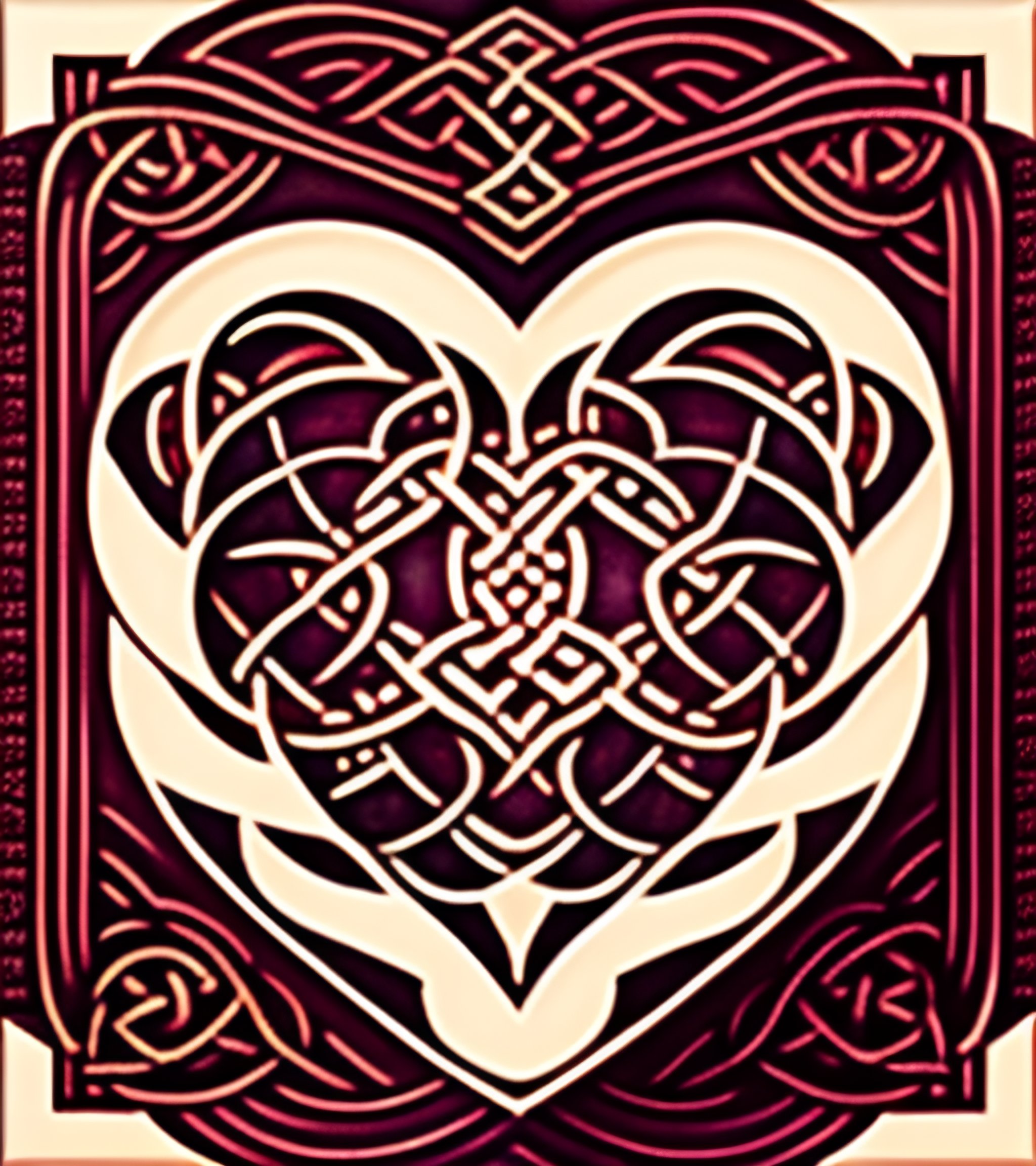 Lexica - Heart intertwined elfish, Celtic knots, symmetrical and ...