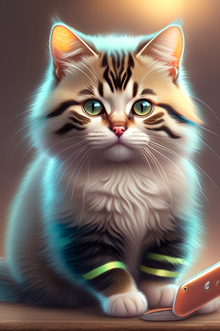 Lexica - Cute cat, yuong cat