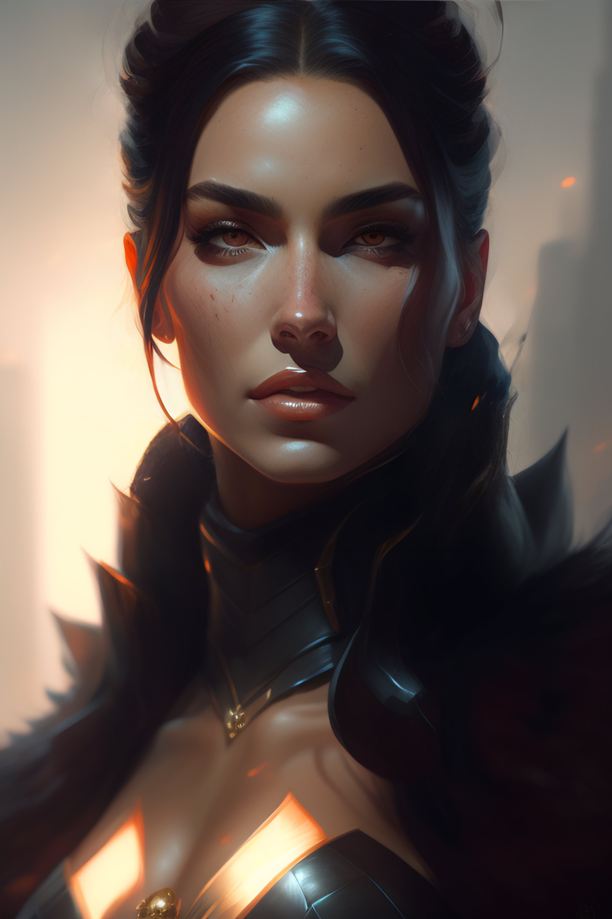 Lexica - A portrait of a half monstrous woman, by greg rutkowski ...