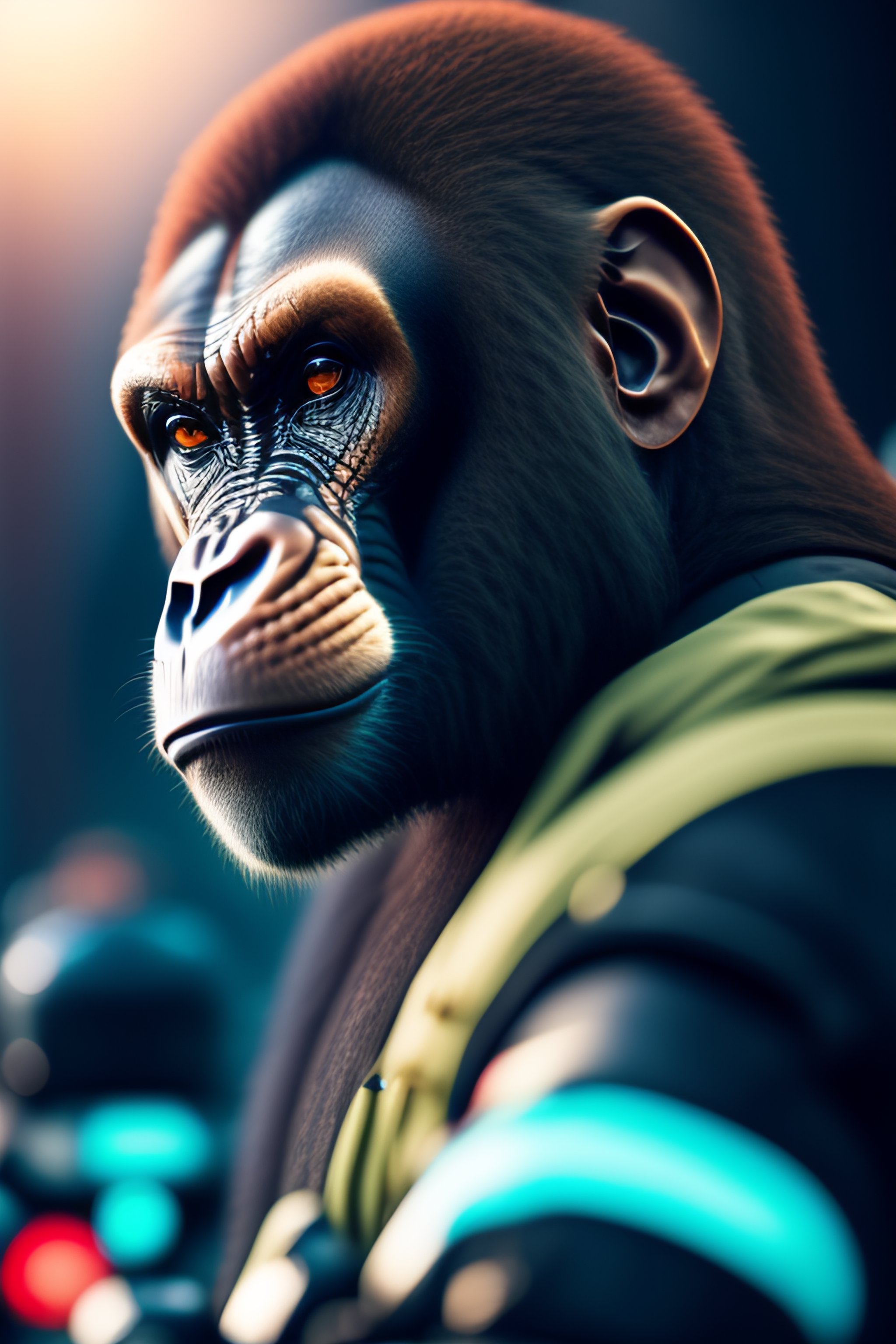 Lexica - An ultra realistic image of bored ape from bayc wearing ...