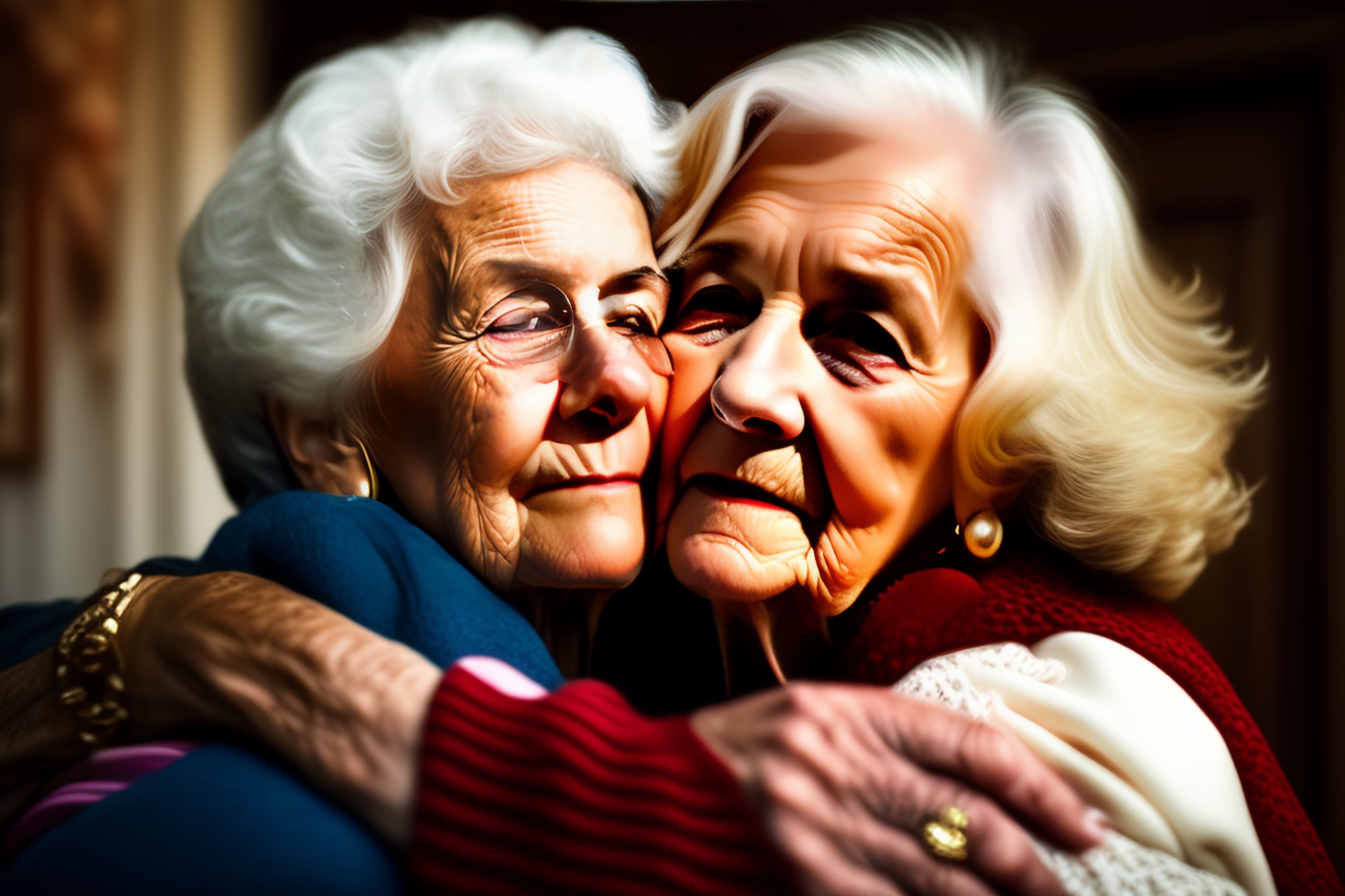 Lexica - Grandmother who says goodbye to her granddaughter because she ...