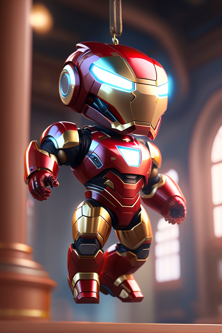 Lexica - Hanging cute little humanoid Iron Man, Unreal Engine ...