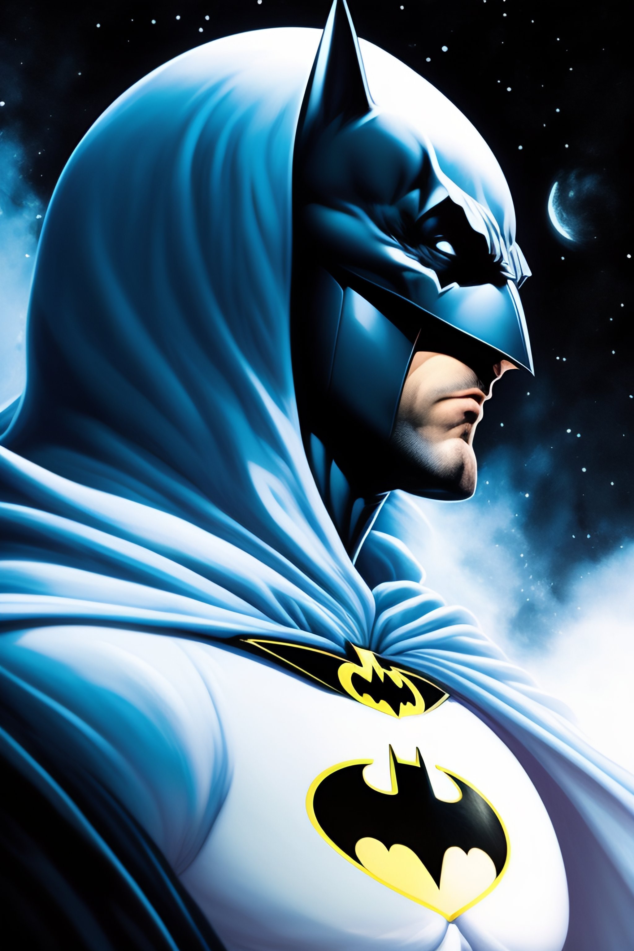 Lexica - Batman + realist + moon knight