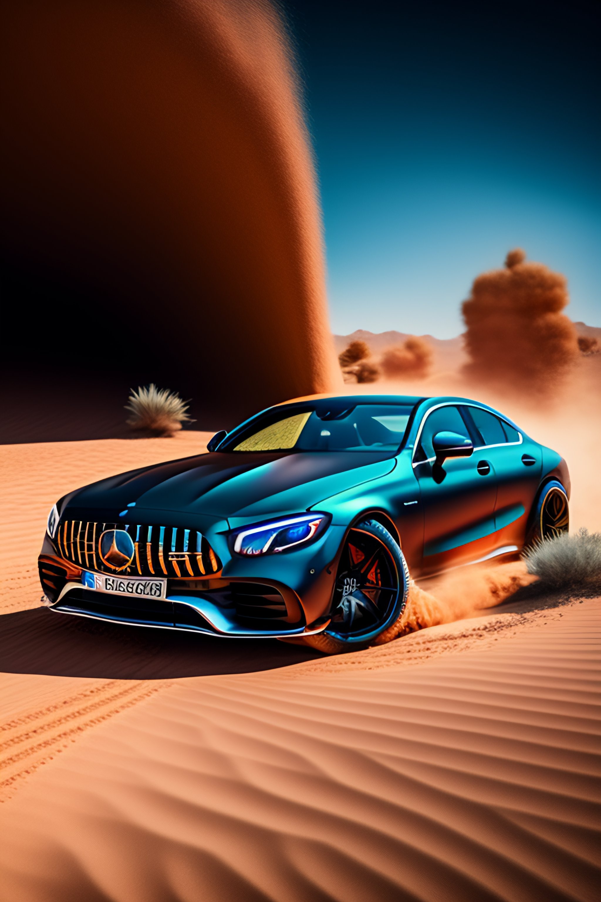 Lexica - Mercedes amg in the desert, iso 400, surrealistic, 8k ,vehicle ...