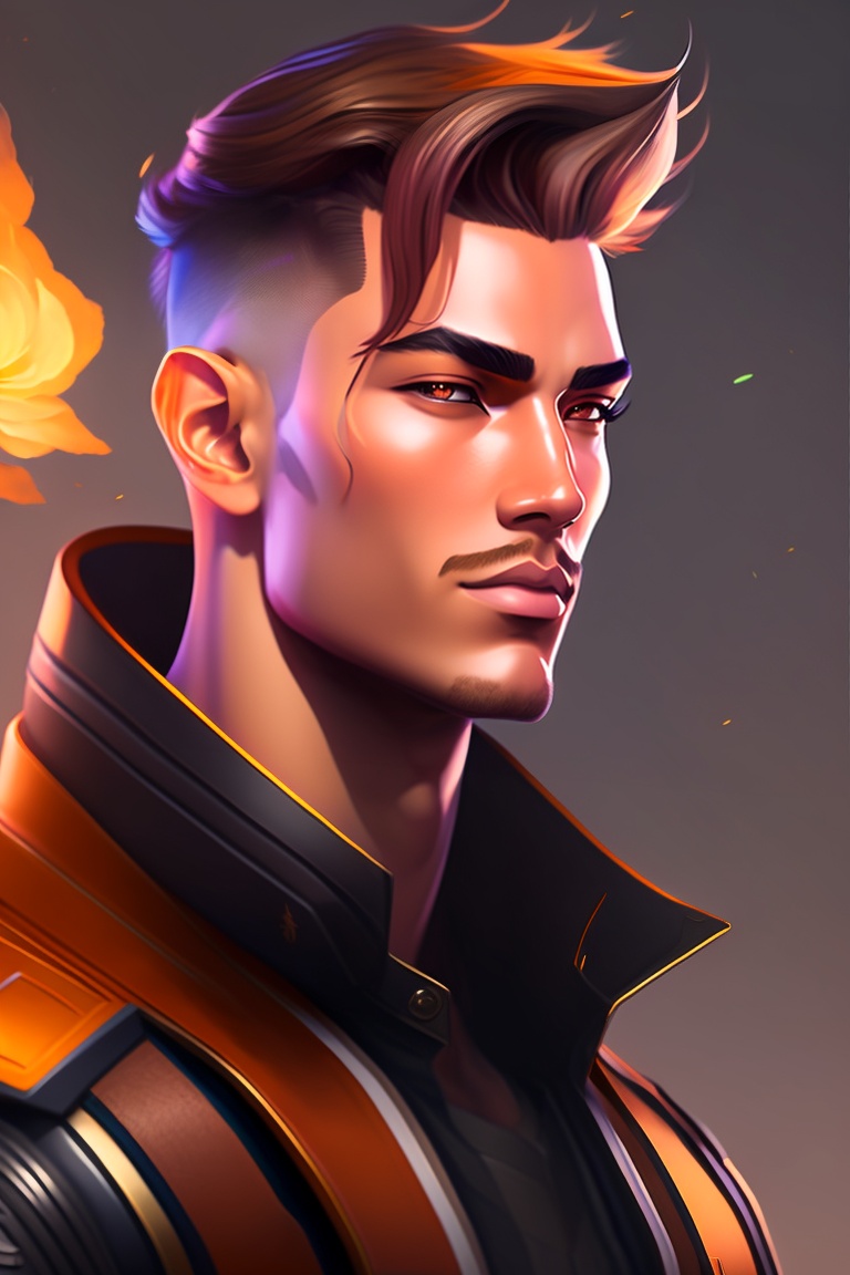 Lexica - A man with tiger face in Apex Legends style, highly detailed ...