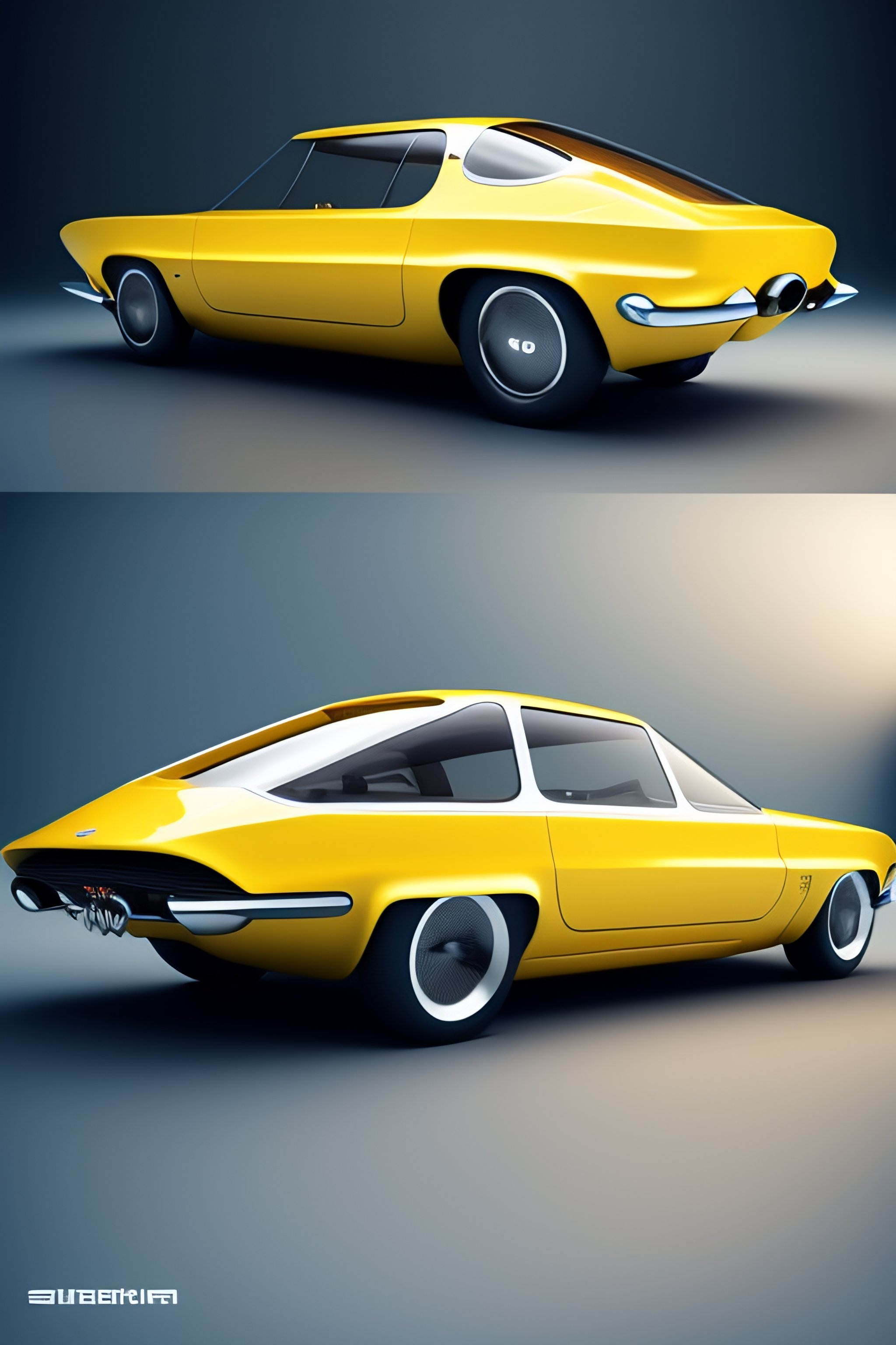 Lexica - Designed by Engineering. Futuristic international retro car ...