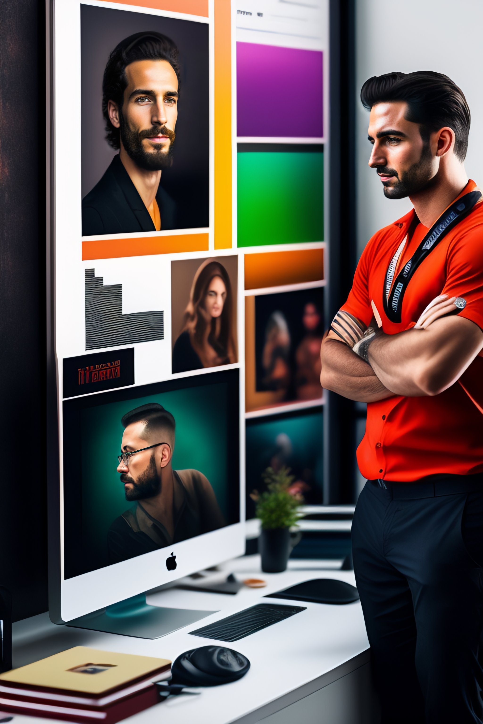 Lexica - Portrait of graphic designer