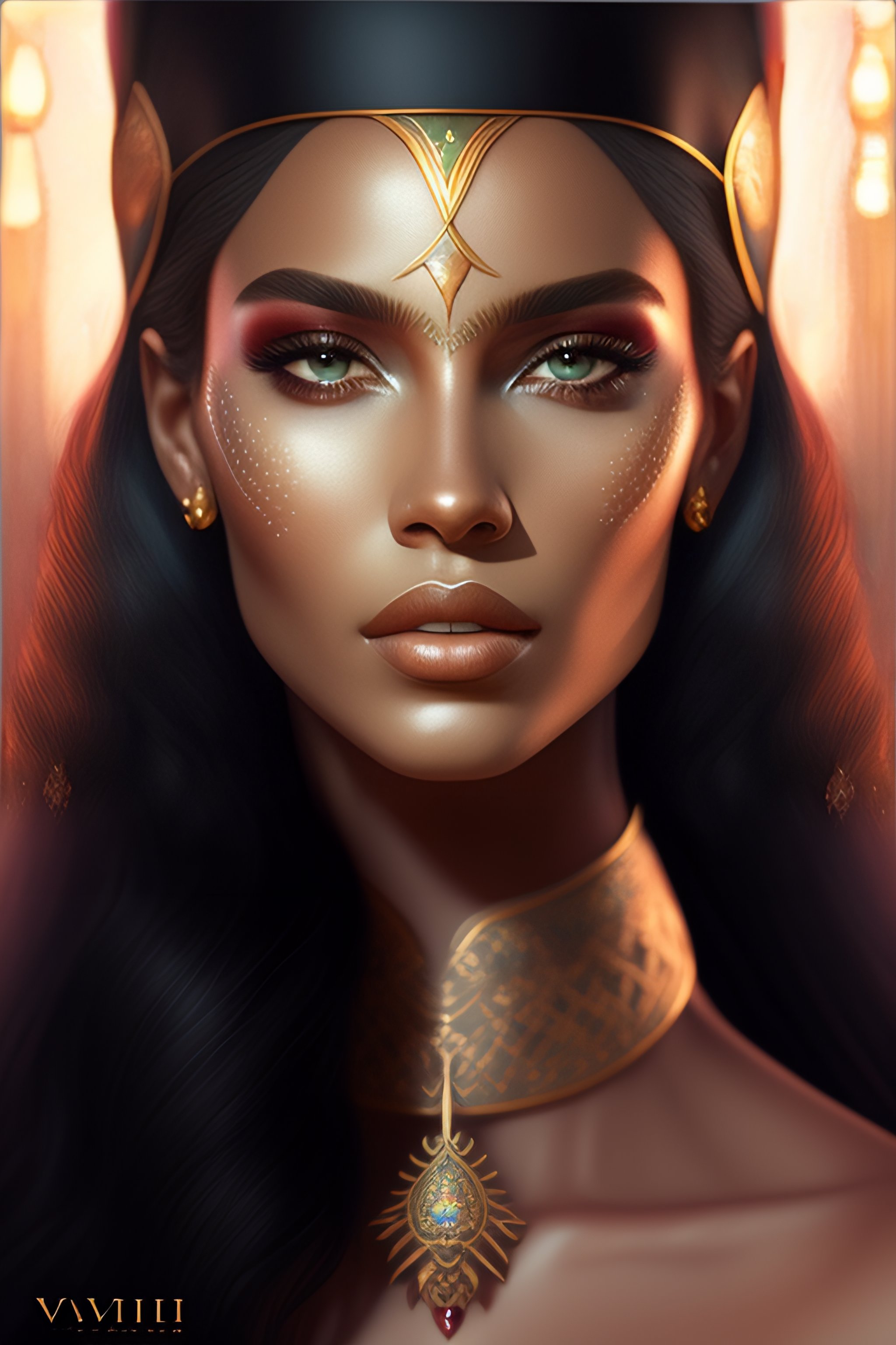 Lexica - Dark magic Queen, smooth soft skin, symmetrical, soft lighting ...