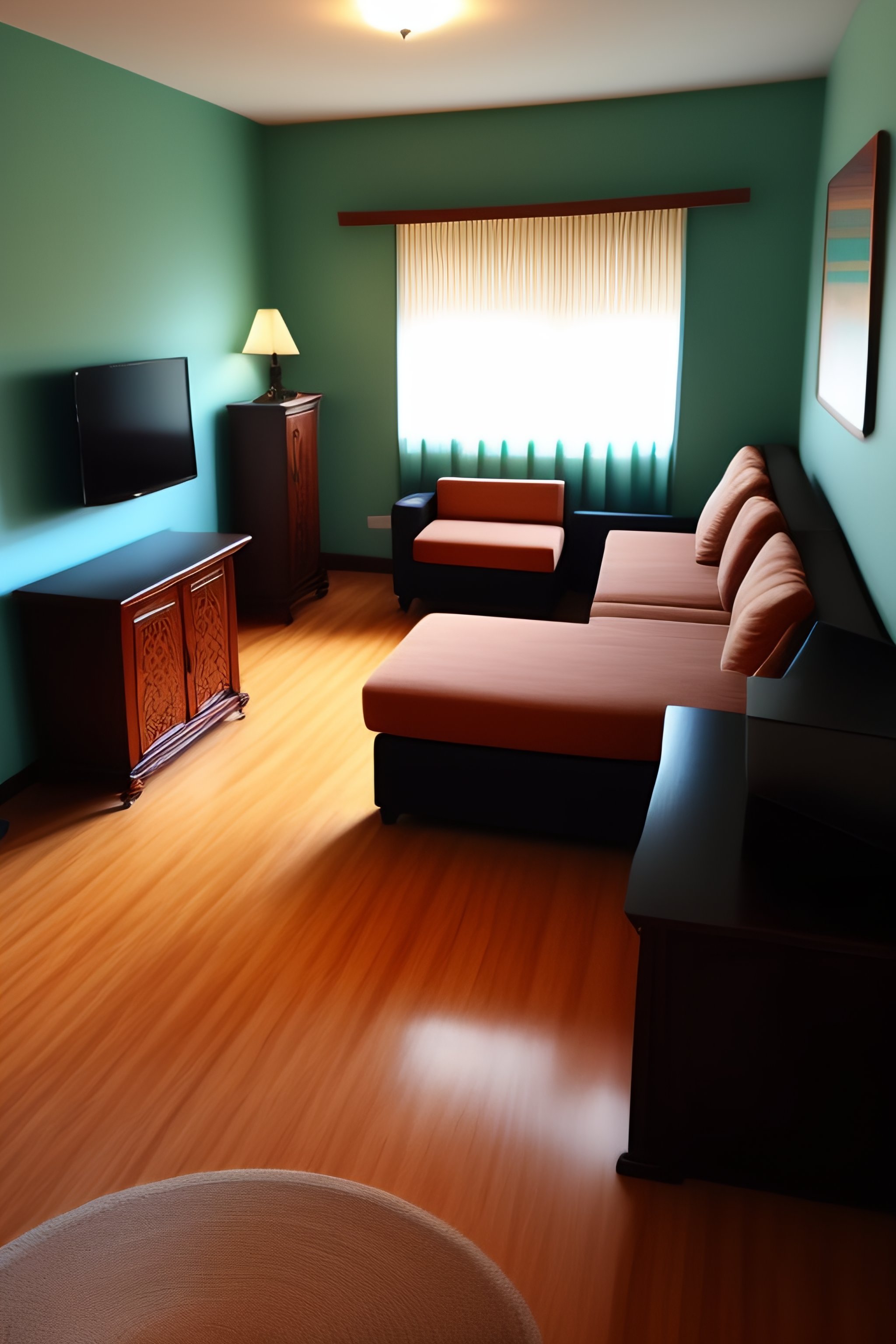 Lexica - Crowded room with entrances that have curtains in the left and ...