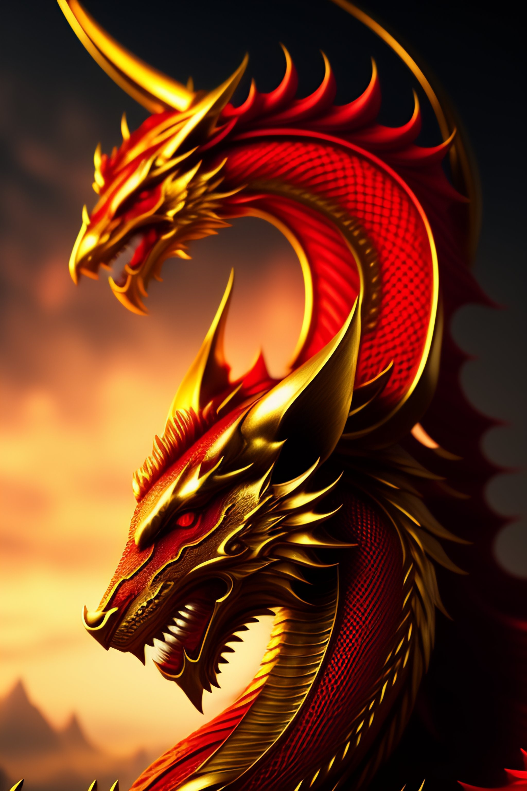 Cool Red Dragons