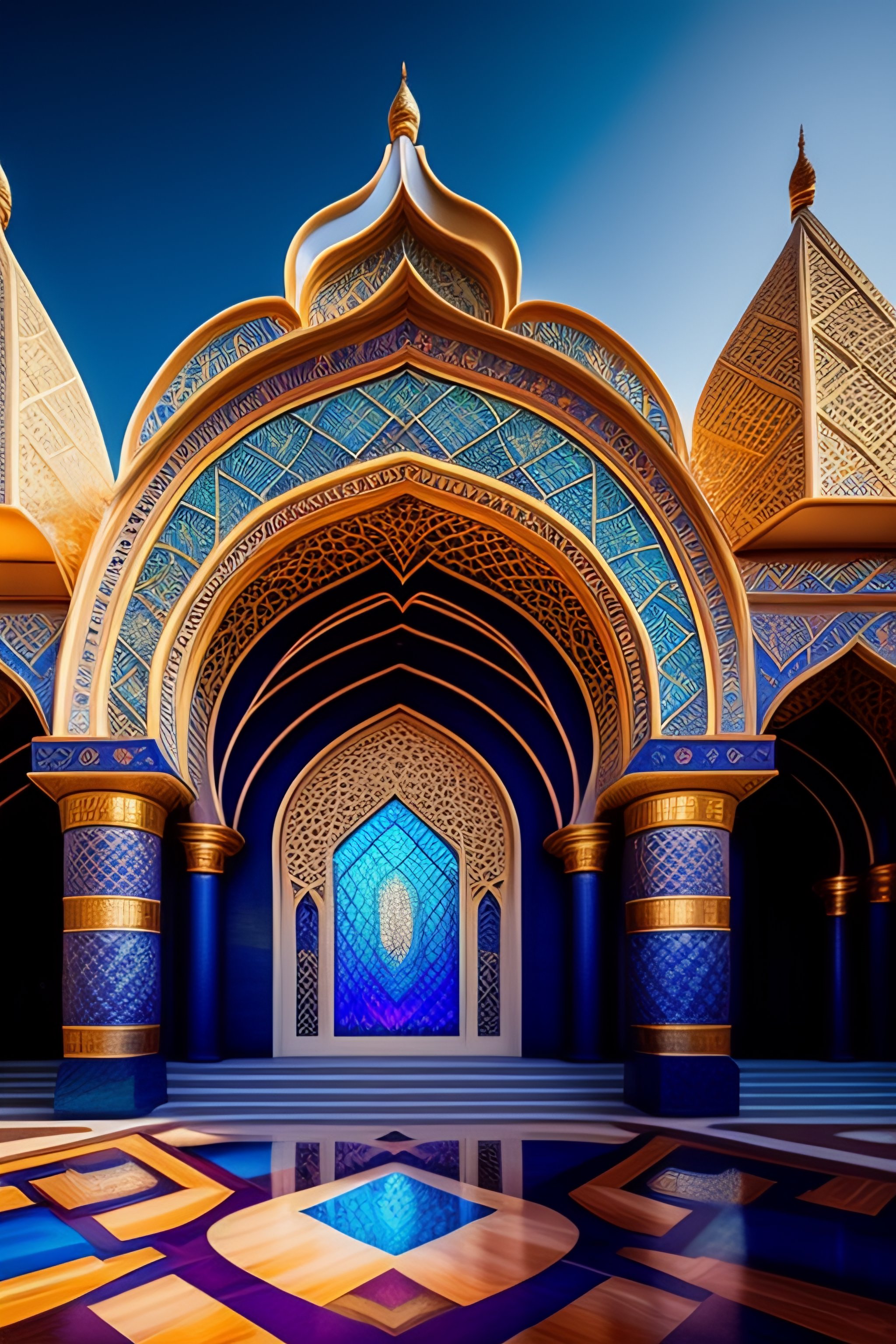 Lexica - Iridescent, scales, 15th century islamic architecture, complex ...