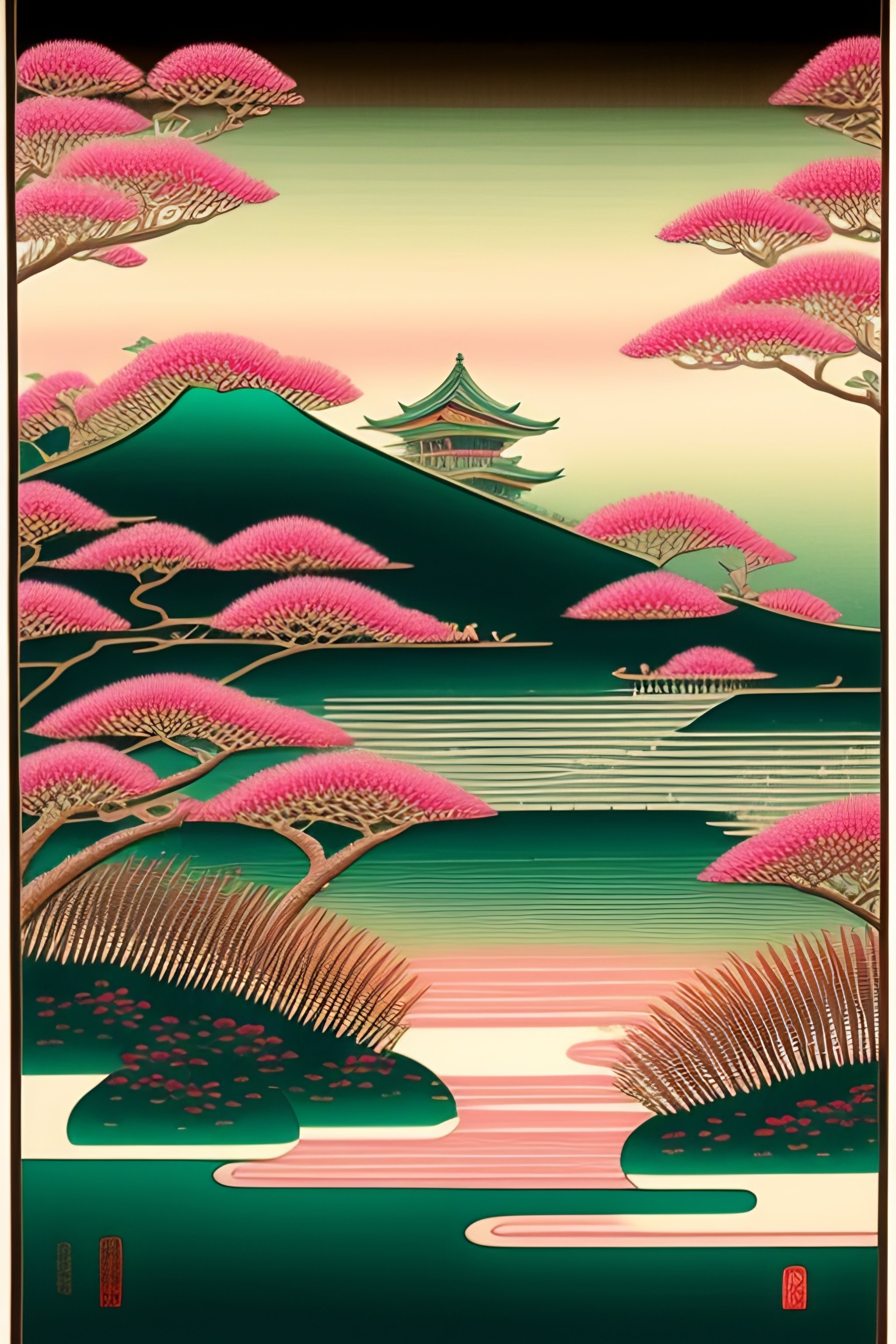 Lexica - 2D artwork Woodblock print by Taguchi Tomoki, Yatsuo no ...