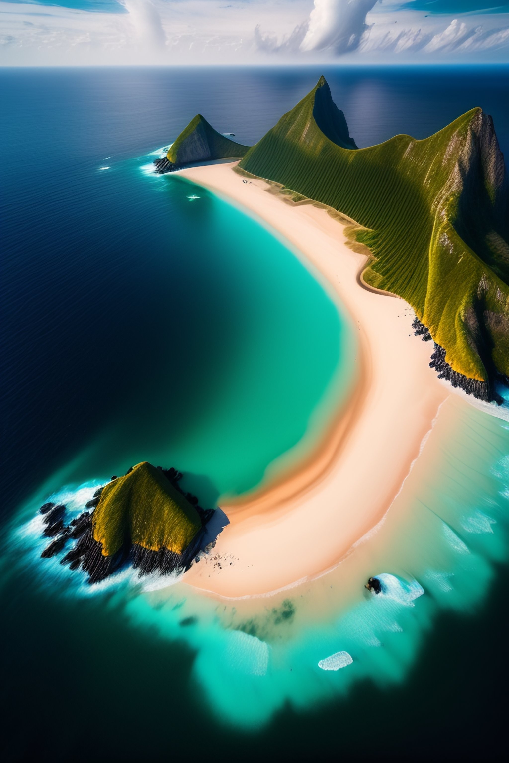 Lexica - Retinex drone photography this is a land on an unforgiving ...